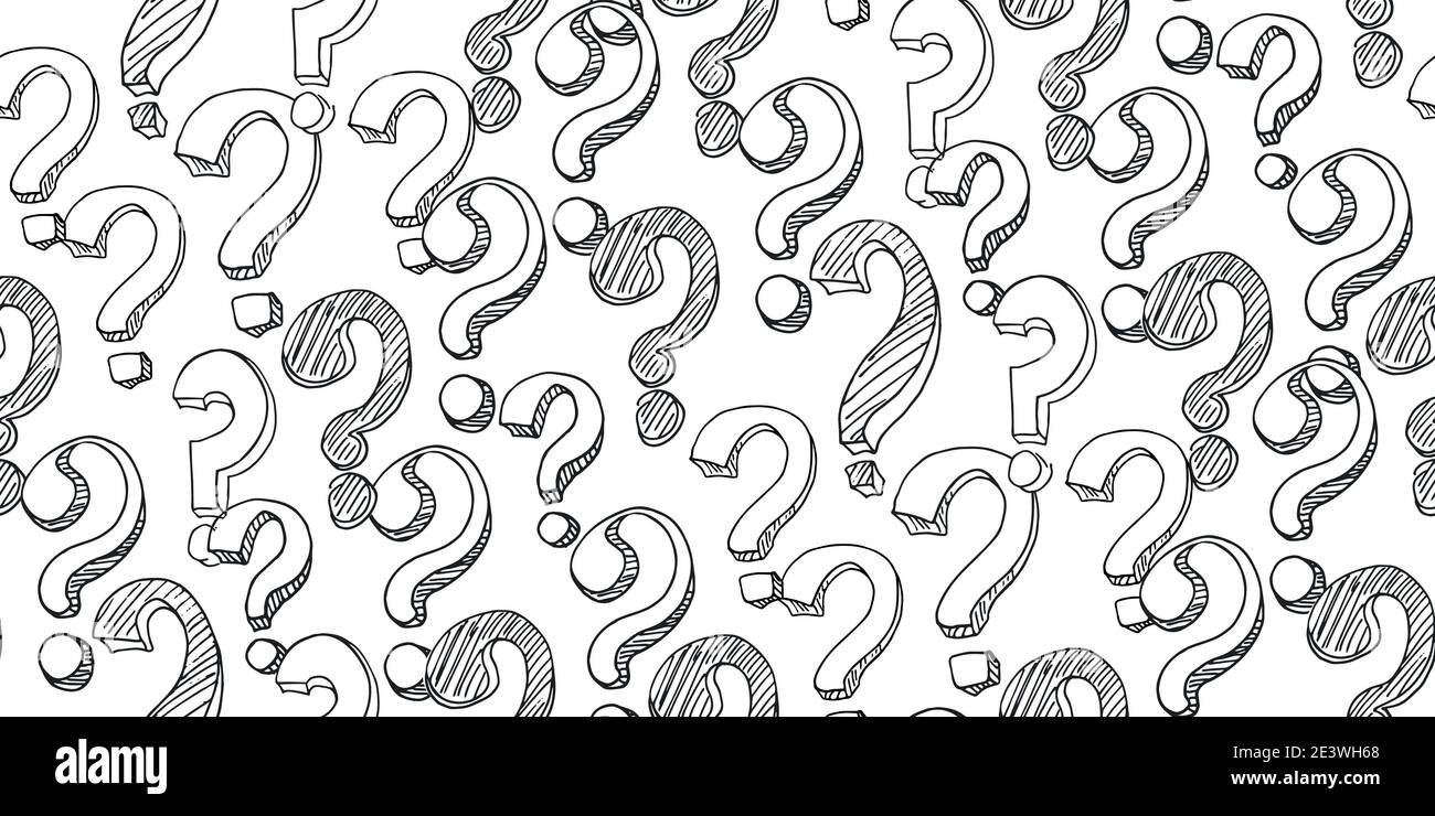Seamless pattern with different question marks Stock Vector Image & Art ...