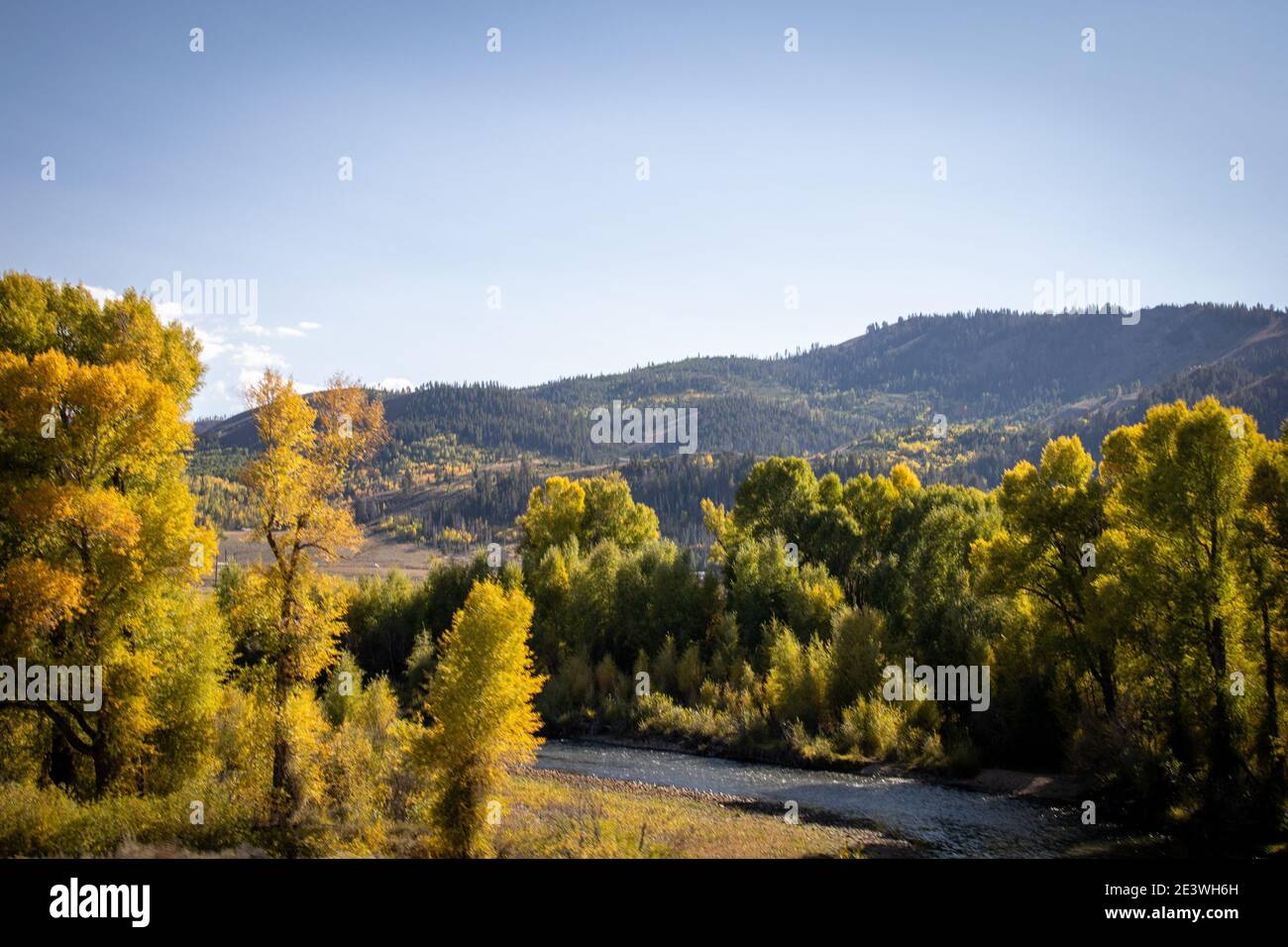 Fall view of the Colorado river Stock Photo - Alamy