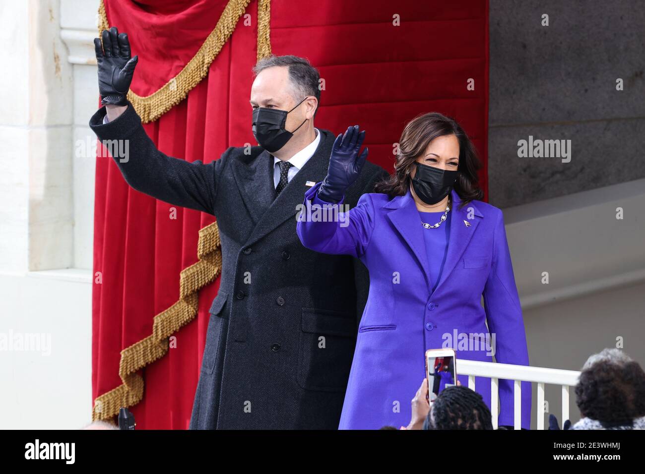 Washington, USA. 20th Jan, 2021. Vice President-elect Kamala Harris (R ...