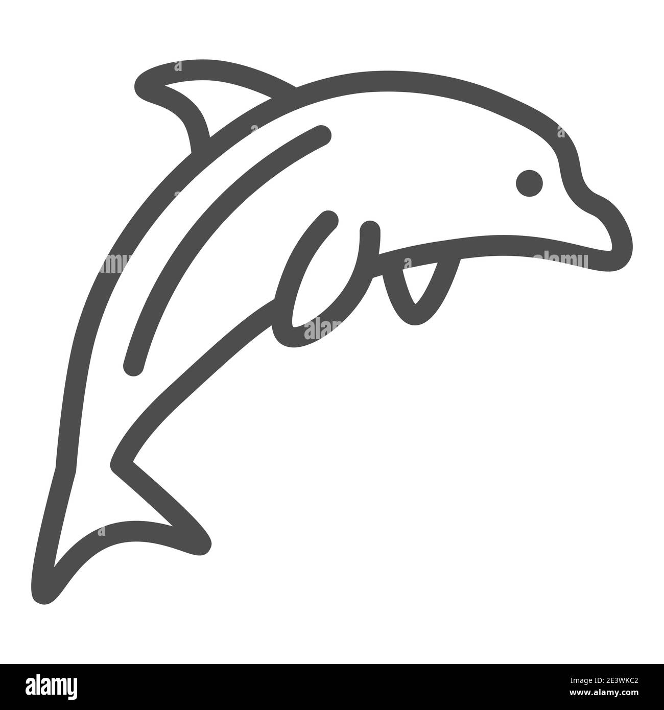 Dolphin line drawing hi-res stock photography and images - Alamy