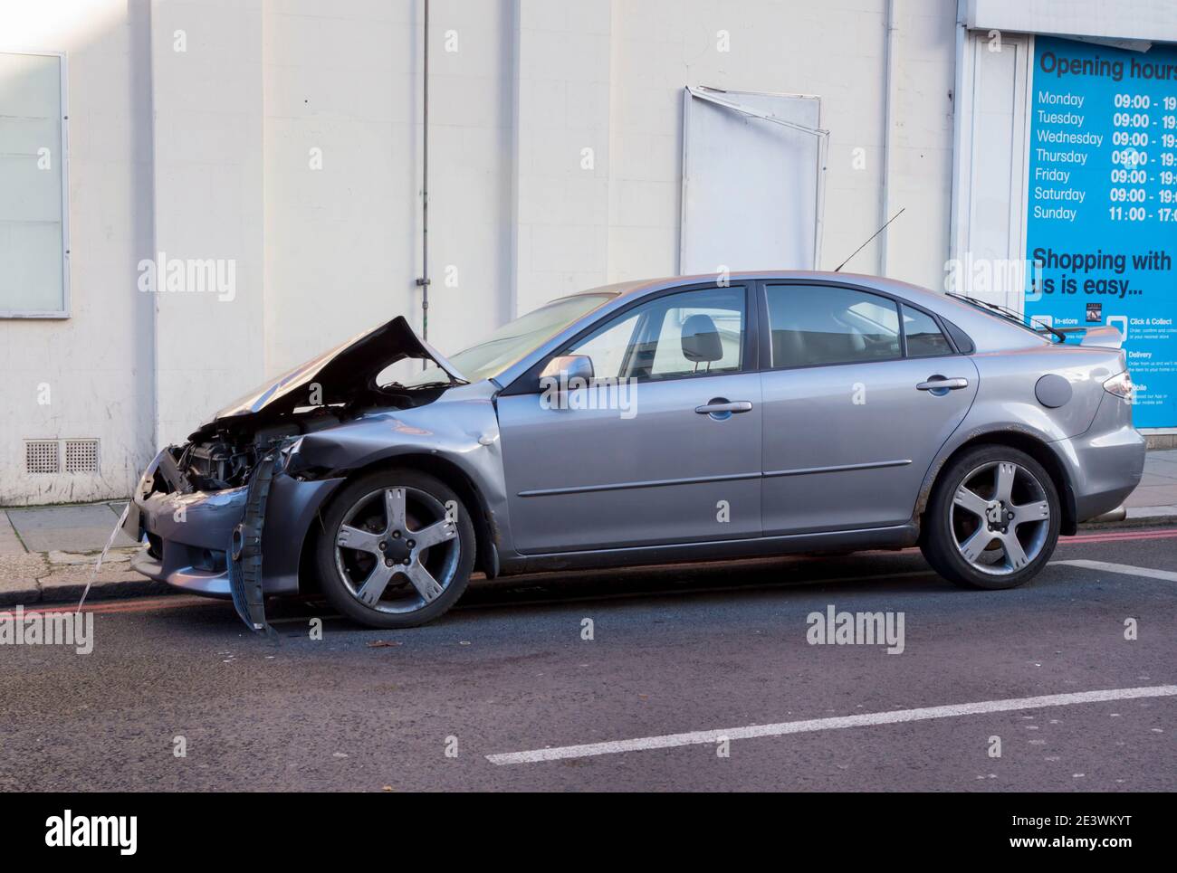 Car broken accident Stock Photo - Alamy