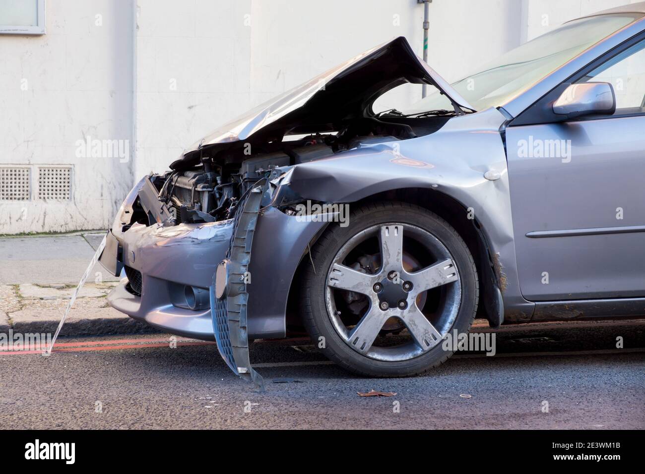 Car broken accident Stock Photo - Alamy