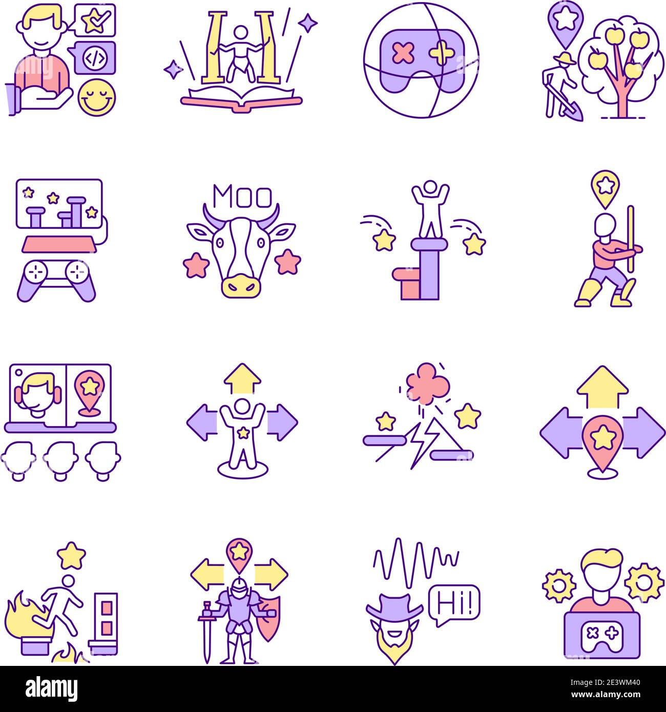 Videogame design development Stock Vector Images - Alamy