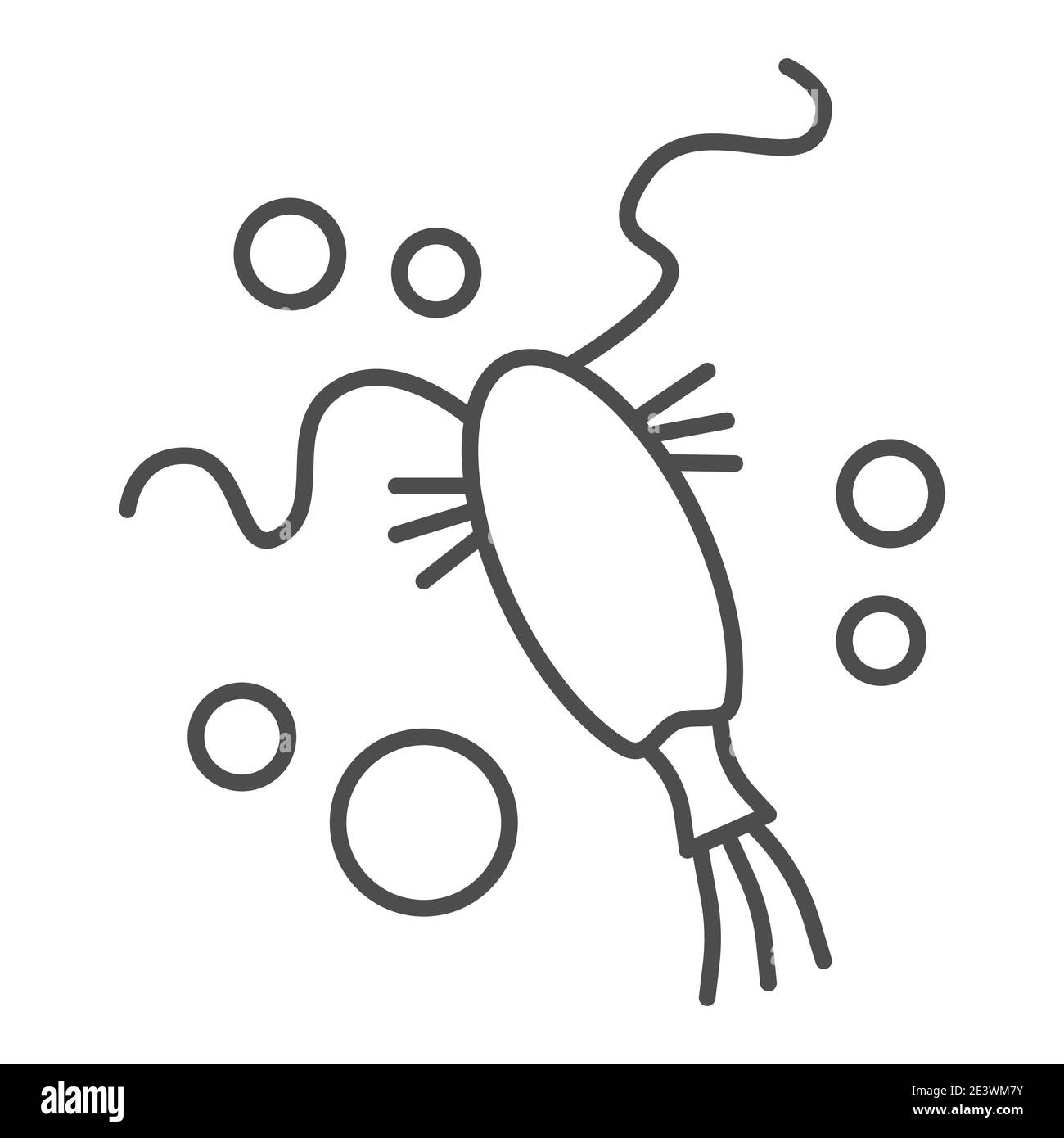 Plankton microscopic sea Stock Vector Images - Alamy