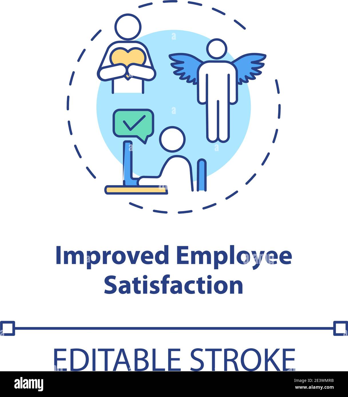 Improved employee satisfaction concept icon Stock Vector Image & Art ... Improved employee satisfaction concept icon Stock Vector Image & Art ...