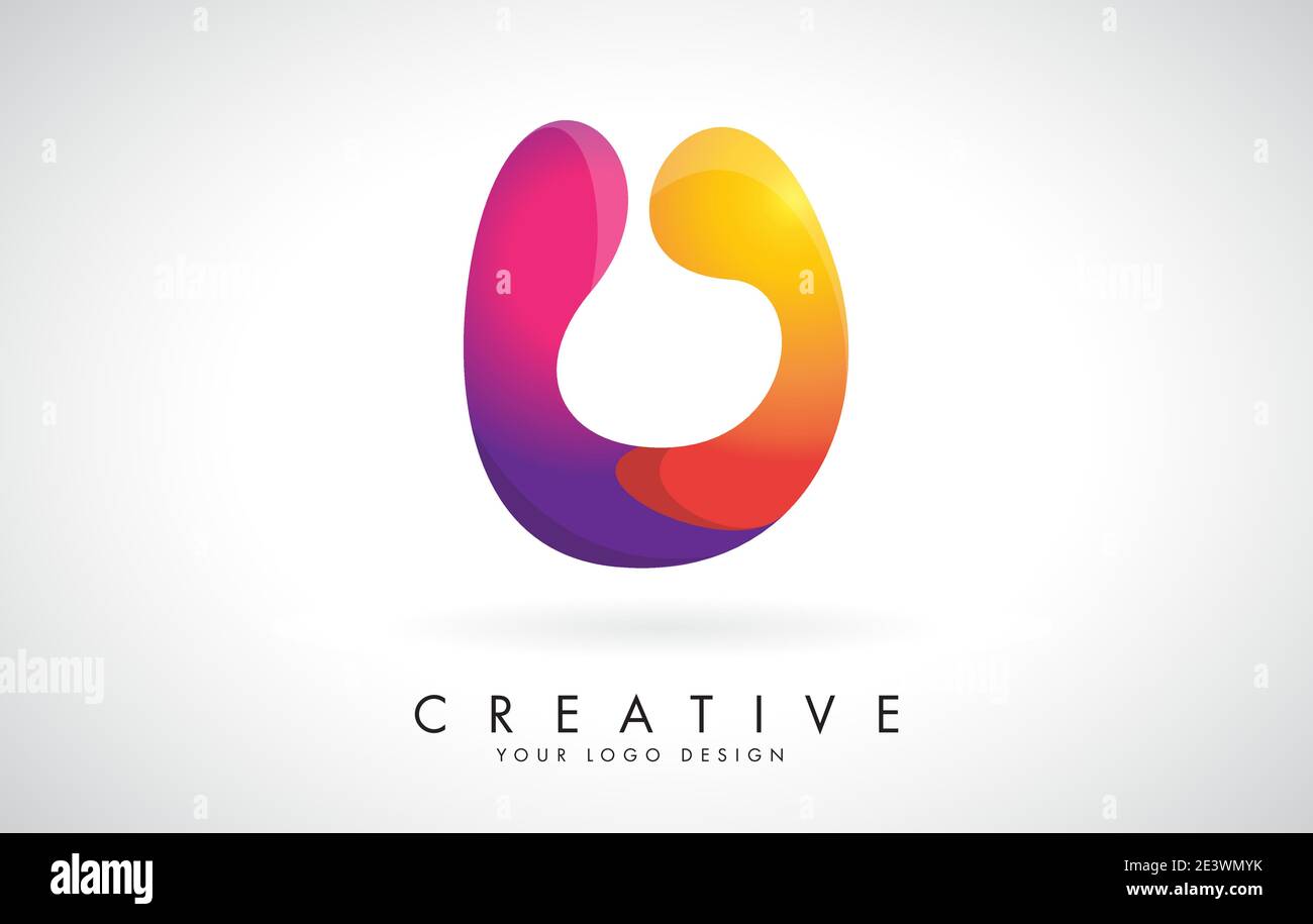U creative logo hi-res stock photography and images - Alamy