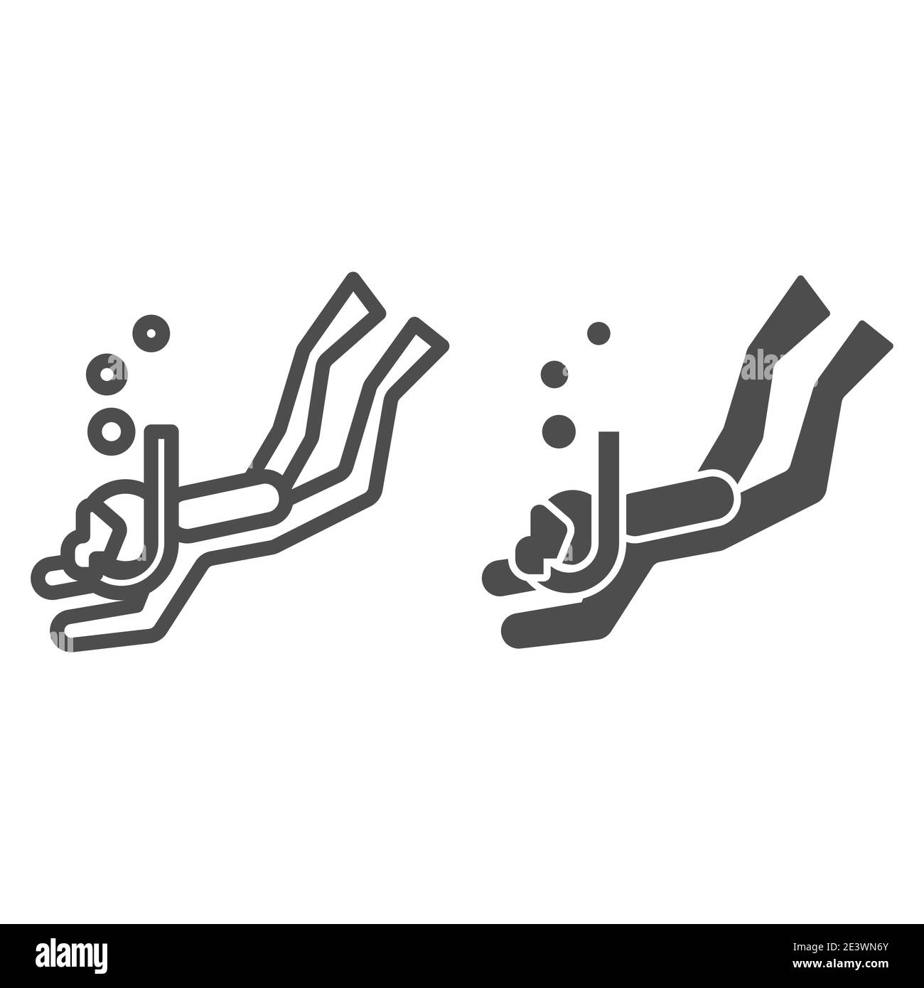 Scuba diver pictogram hi-res stock photography and images - Alamy