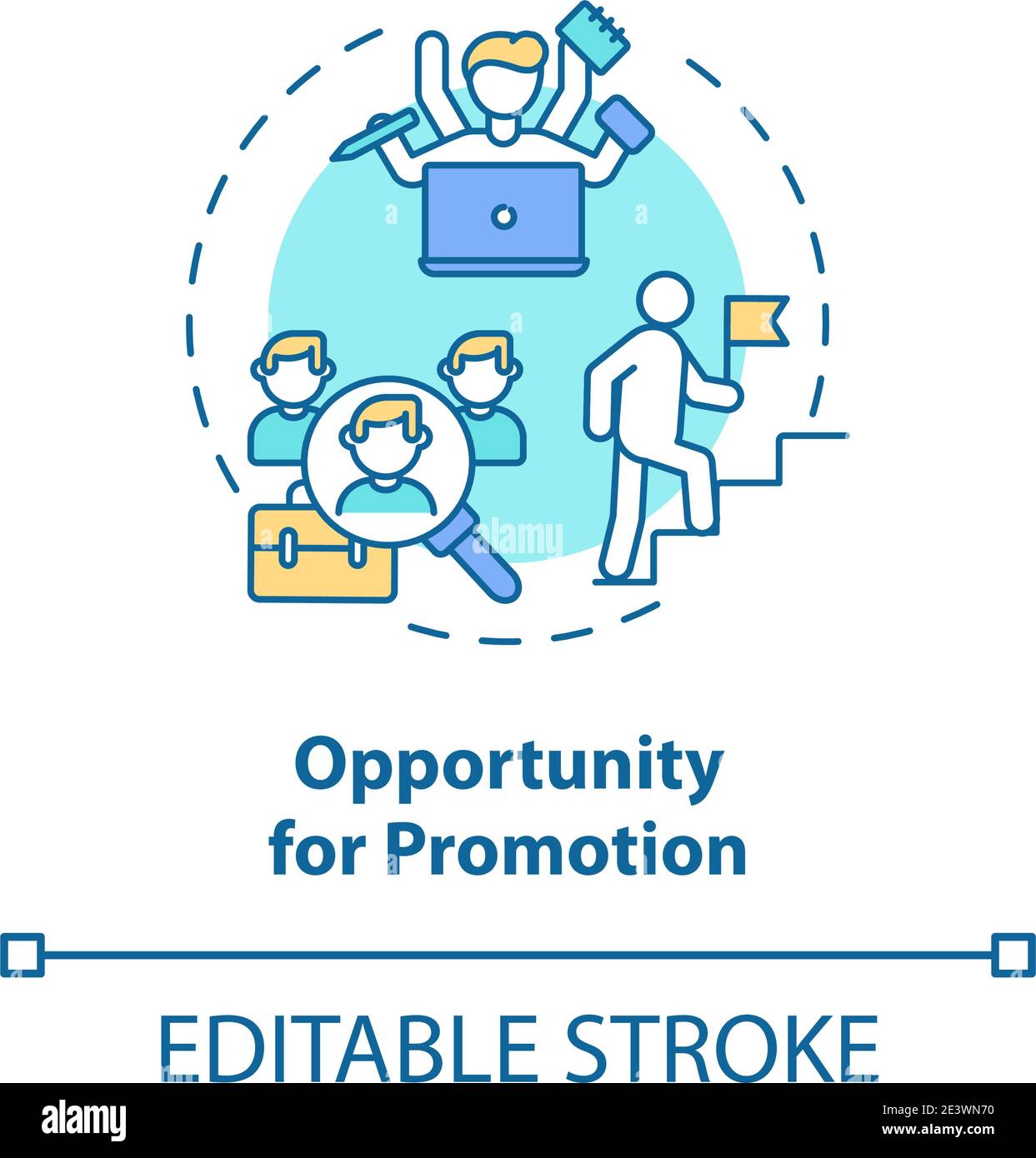 Opportunity for promotion concept icon Stock Vector Image & Art - Alamy