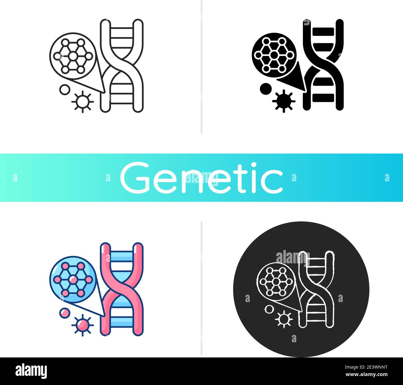 DNA structure icon Stock Vector Image & Art - Alamy