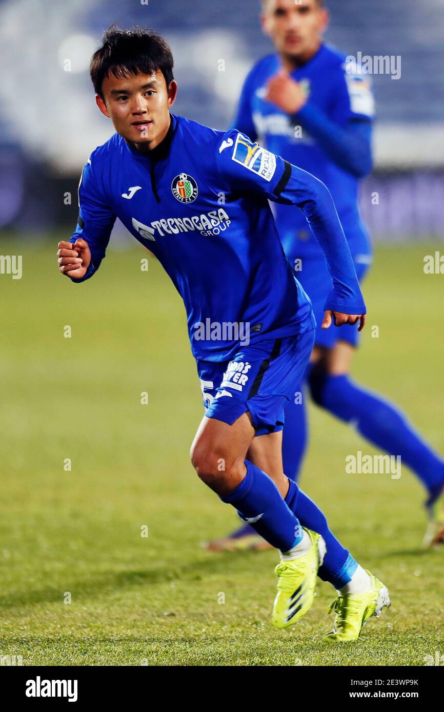 Getafe, Spain. 20th Jan, 2021. Takefusa Kubo (Getafe) Football/Soccer ...