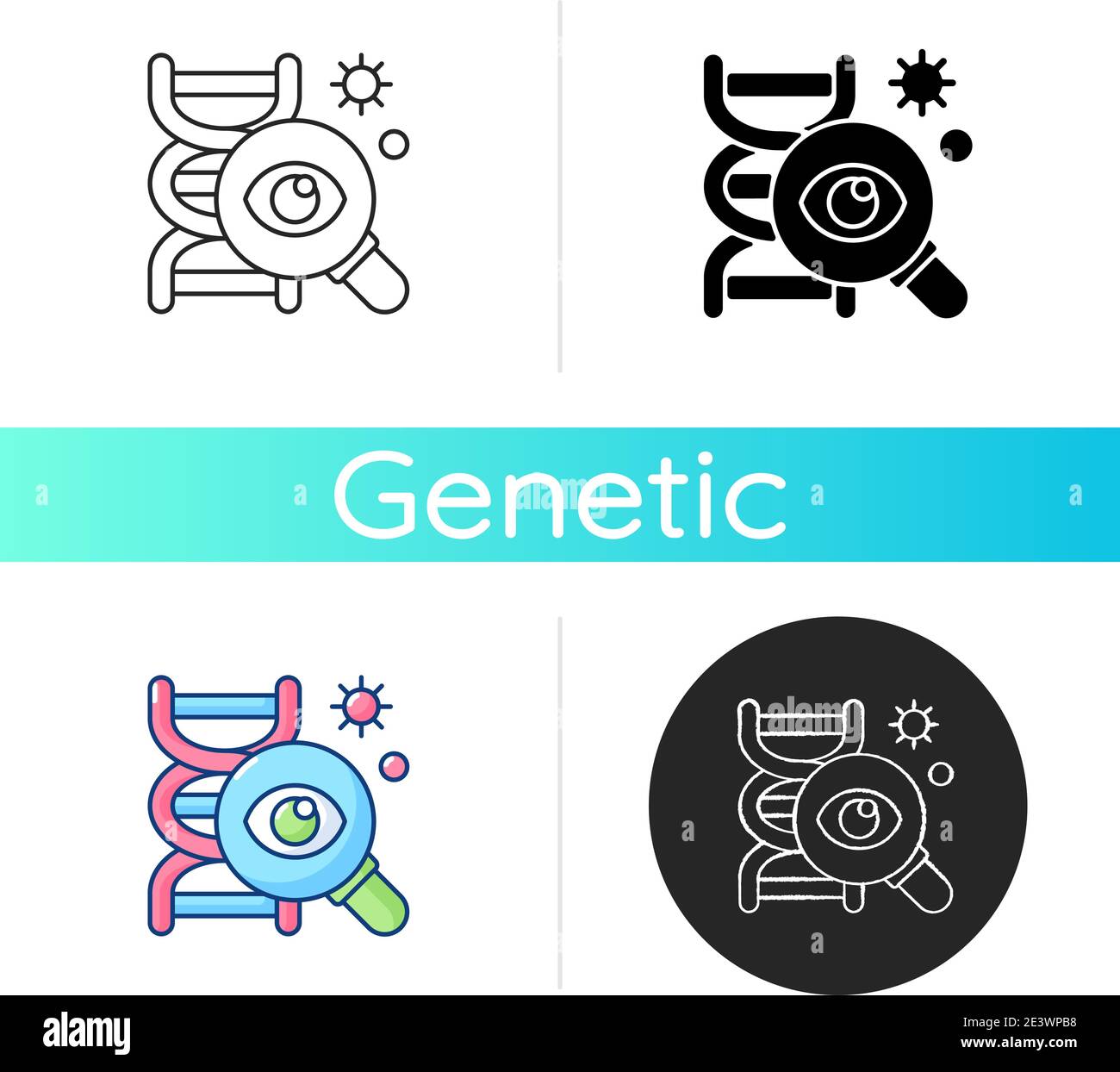 Genetic research icon Stock Vector Image & Art - Alamy