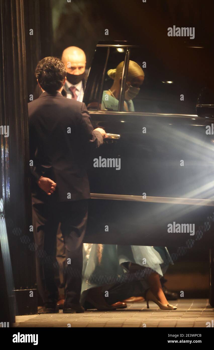 Washington, DC, USA. 20th Jan, 2021. Katy Perry seen exiting the St ...