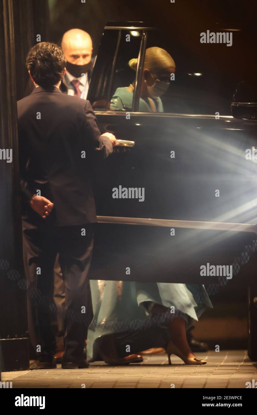 Washington, DC, USA. 20th Jan, 2021. Katy Perry seen exiting the St ...