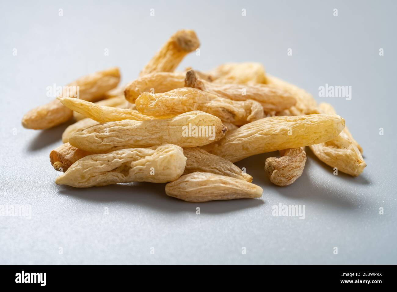 side view herb medicine MaiDong or Ophiopogonis Radix or Dwarf Lilyturf ...