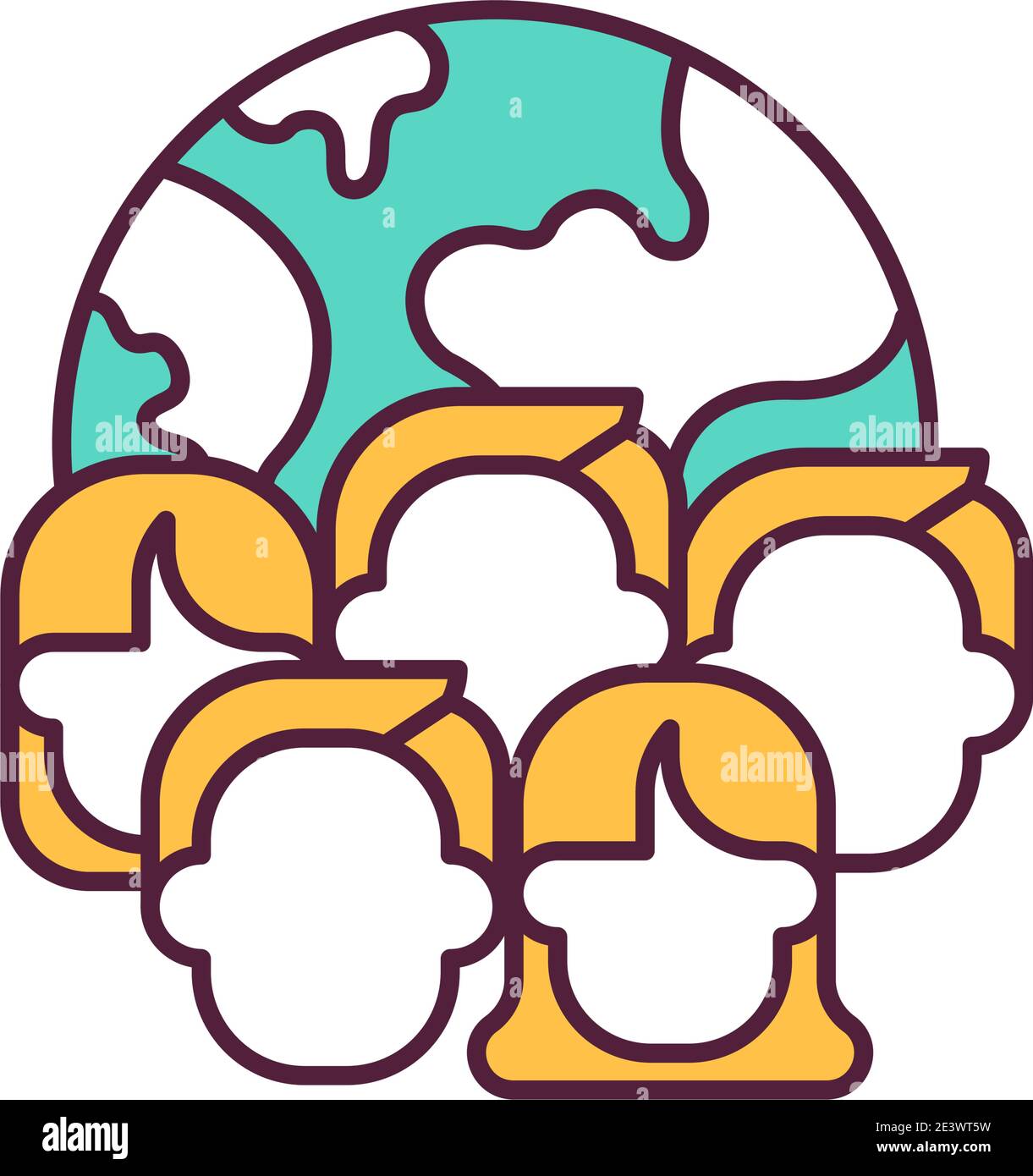 Organization for the protection of nature RGB color icon Stock Vector ...