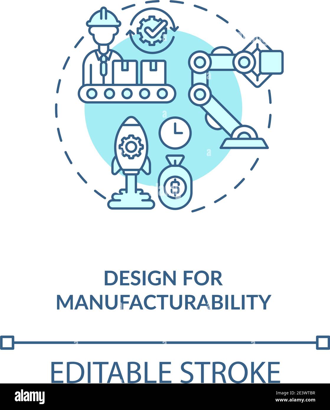 Design for manufacturability concept icon Stock Vector Image & Art - Alamy