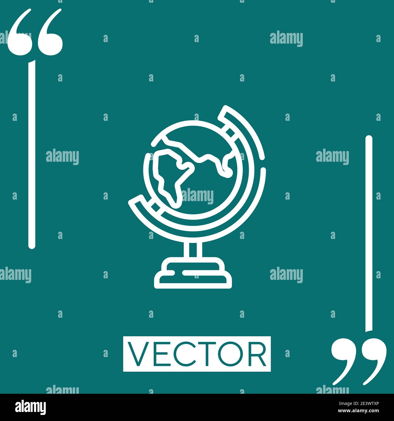geography Linear icon. Editable stroke line Stock Vector Image & Art ...