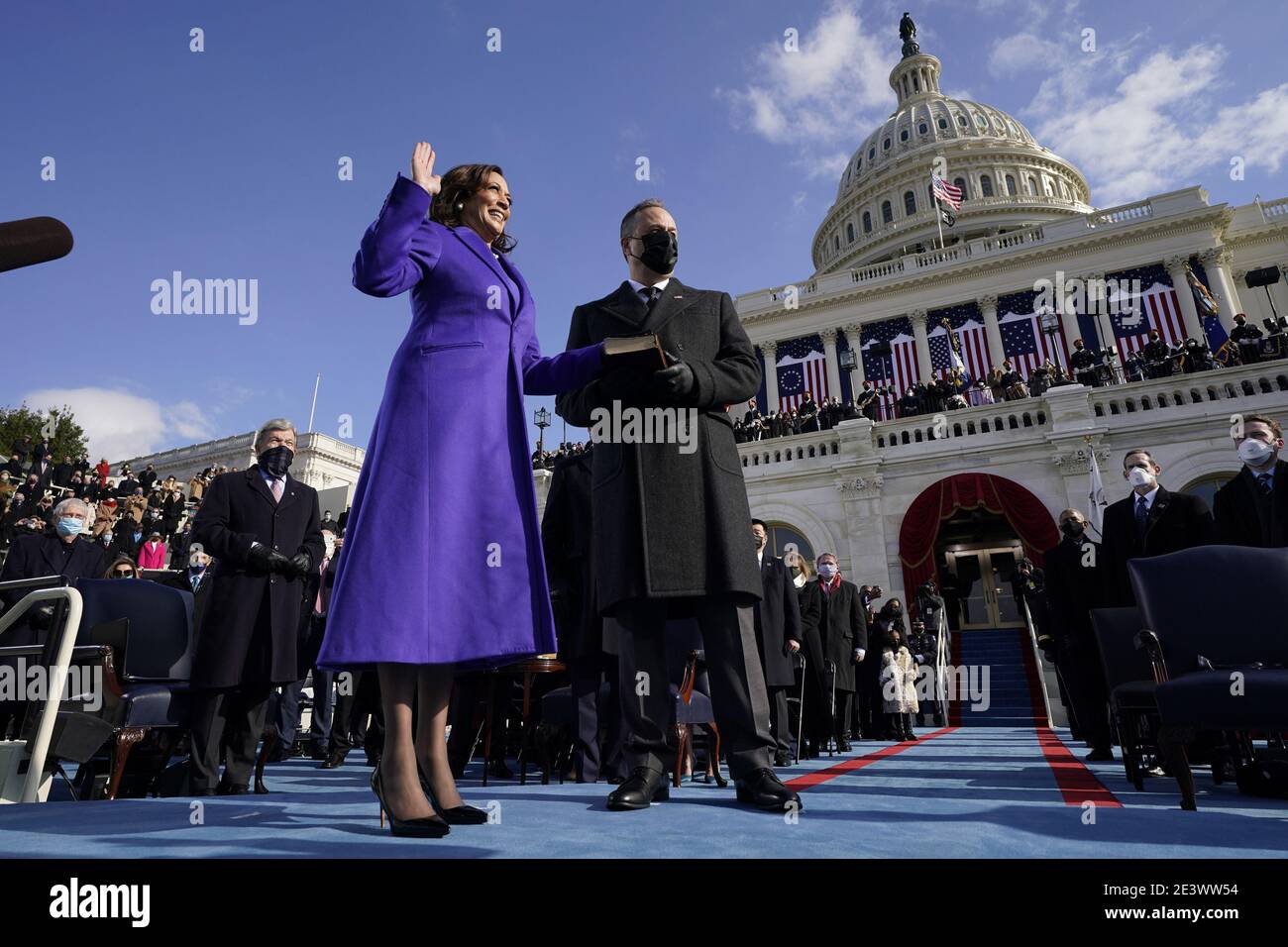 Washington, United States. 20th Jan, 2021. Vice President Kamala Harris ...