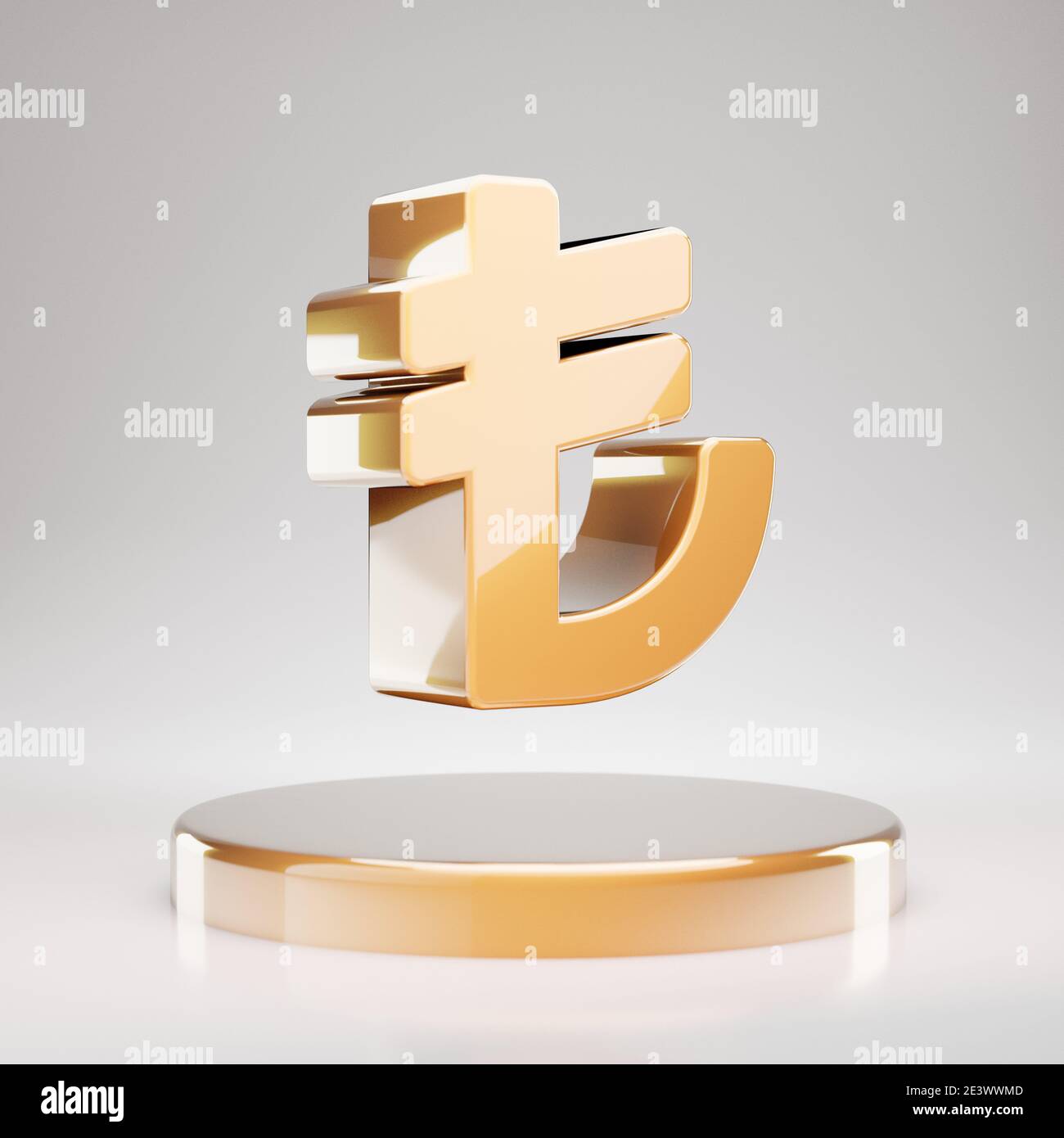 3d rendered golden logo hi-res stock photography and images - Alamy