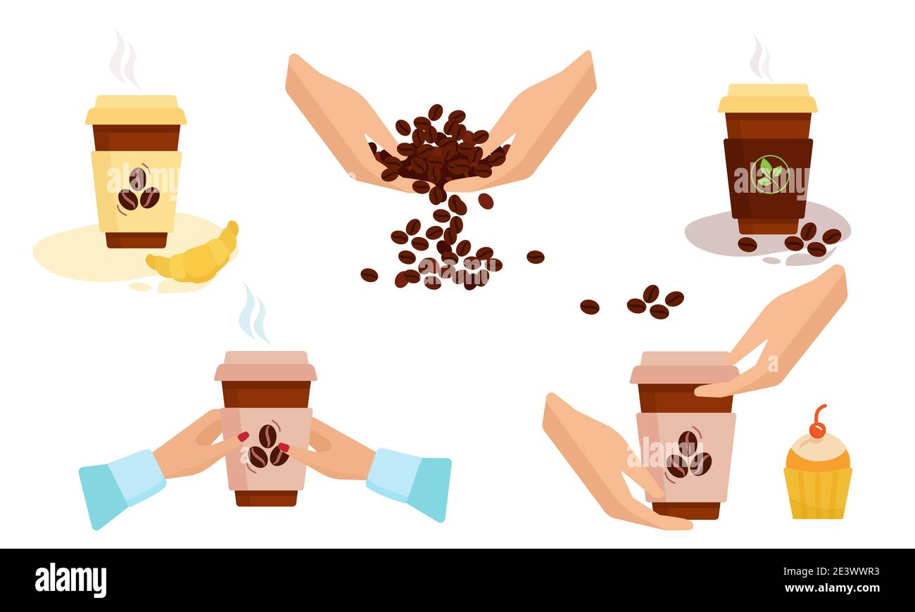 Croissant espresso coffee Stock Vector Images - Alamy