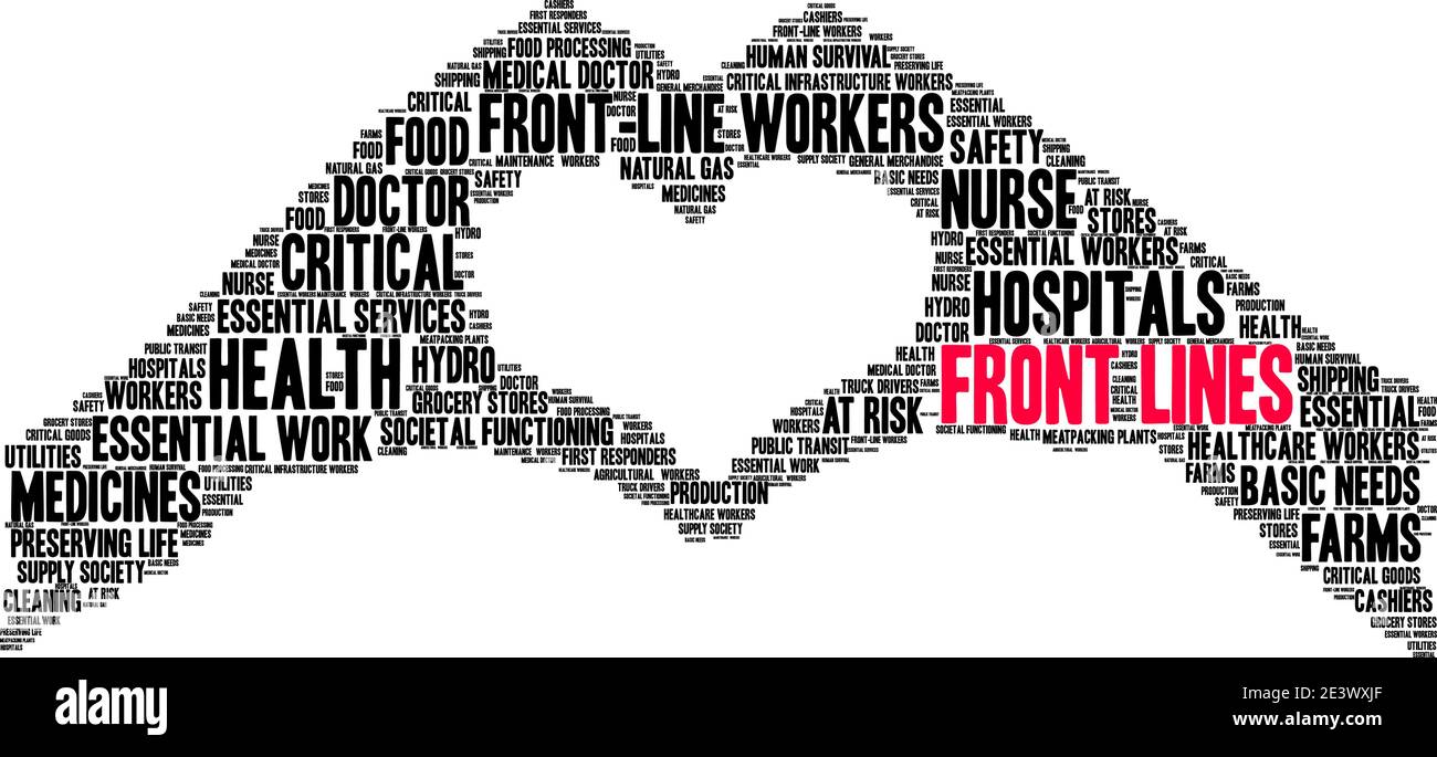 Essential Services word cloud on a white background Stock Vector Image ...