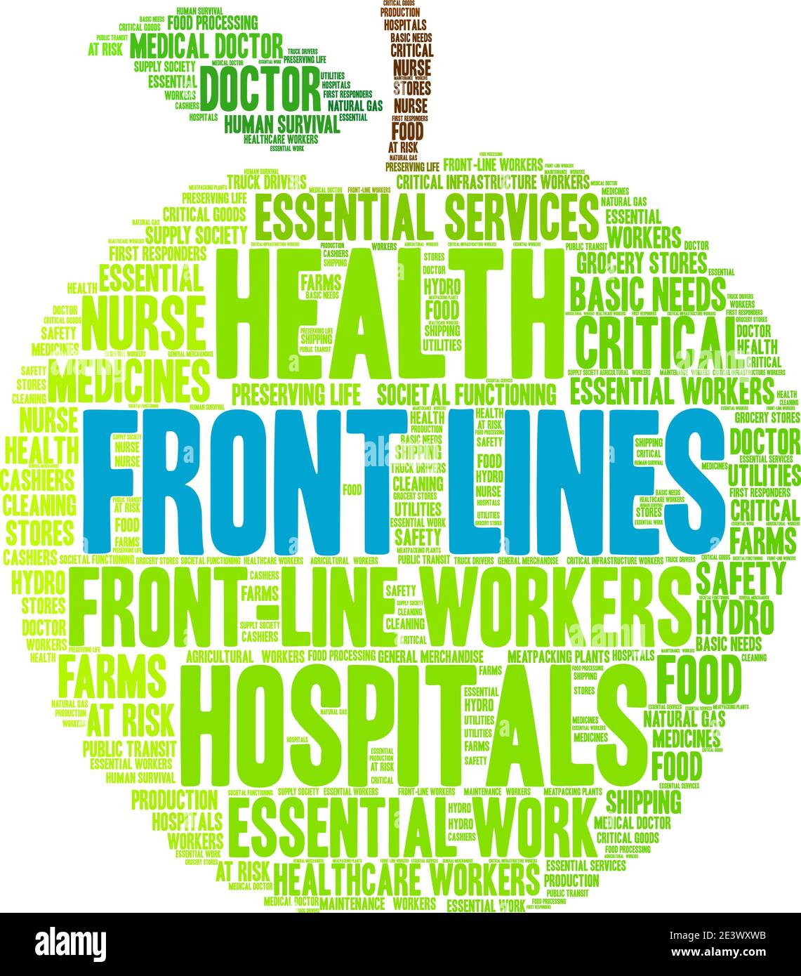 Essential Services word cloud on a white background Stock Vector Image ...