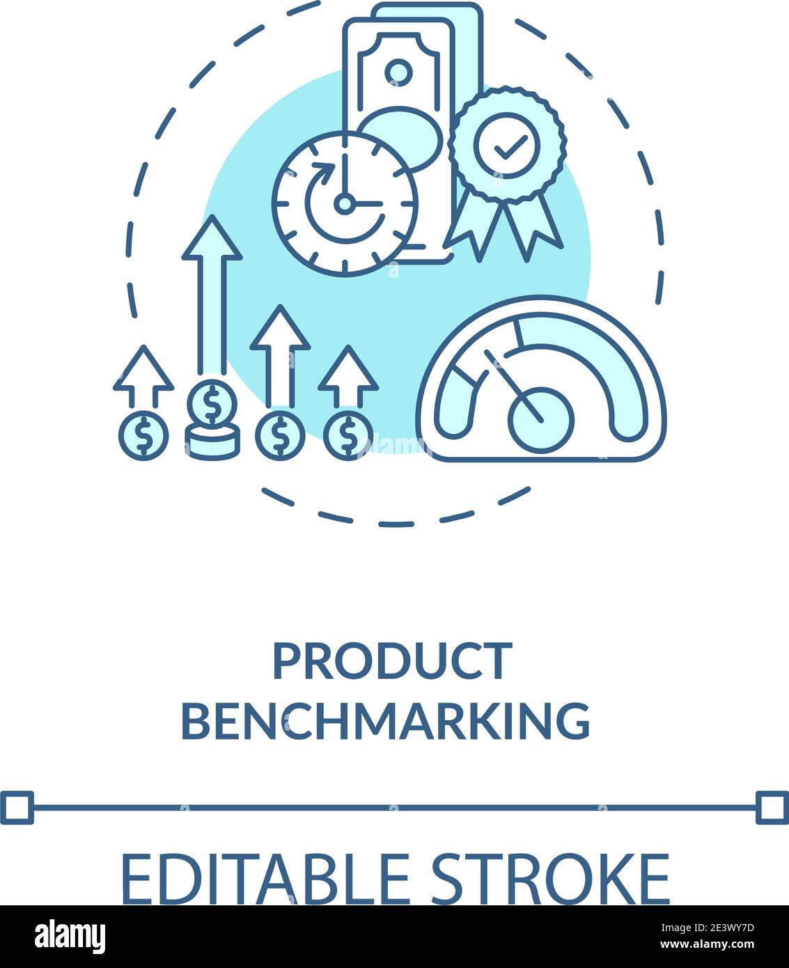 Product benchmarking concept icon Stock Vector Image & Art - Alamy