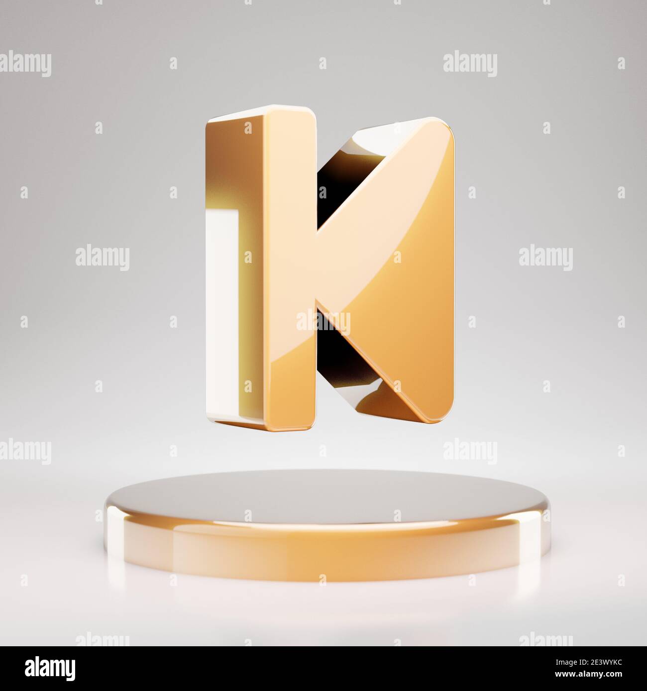 Step Backward icon. Yellow Gold Step Backward symbol on golden podium ...