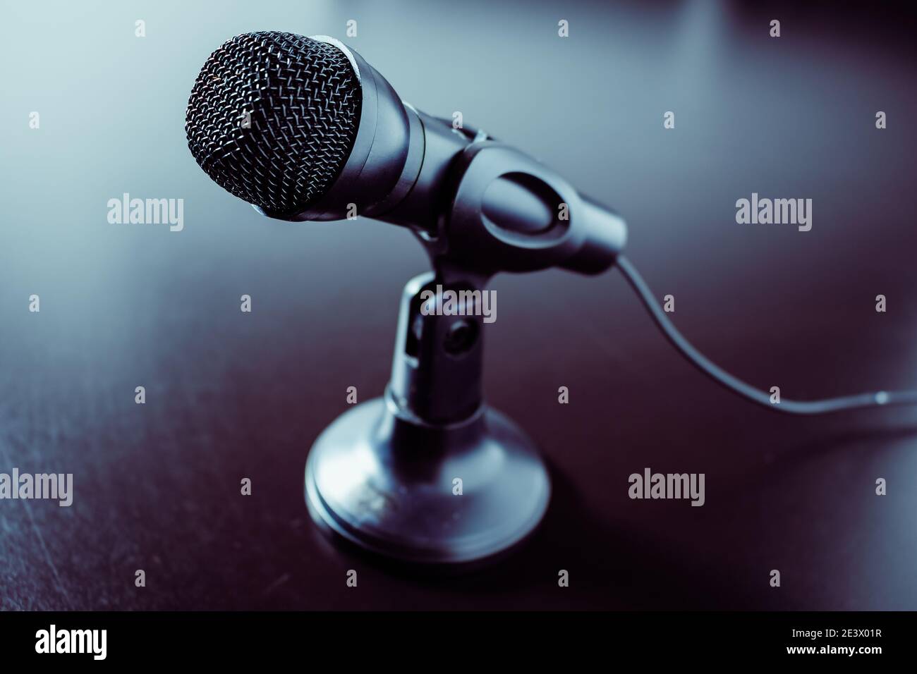 Desk Microphone High Resolution Stock Photography and Images - Alamy