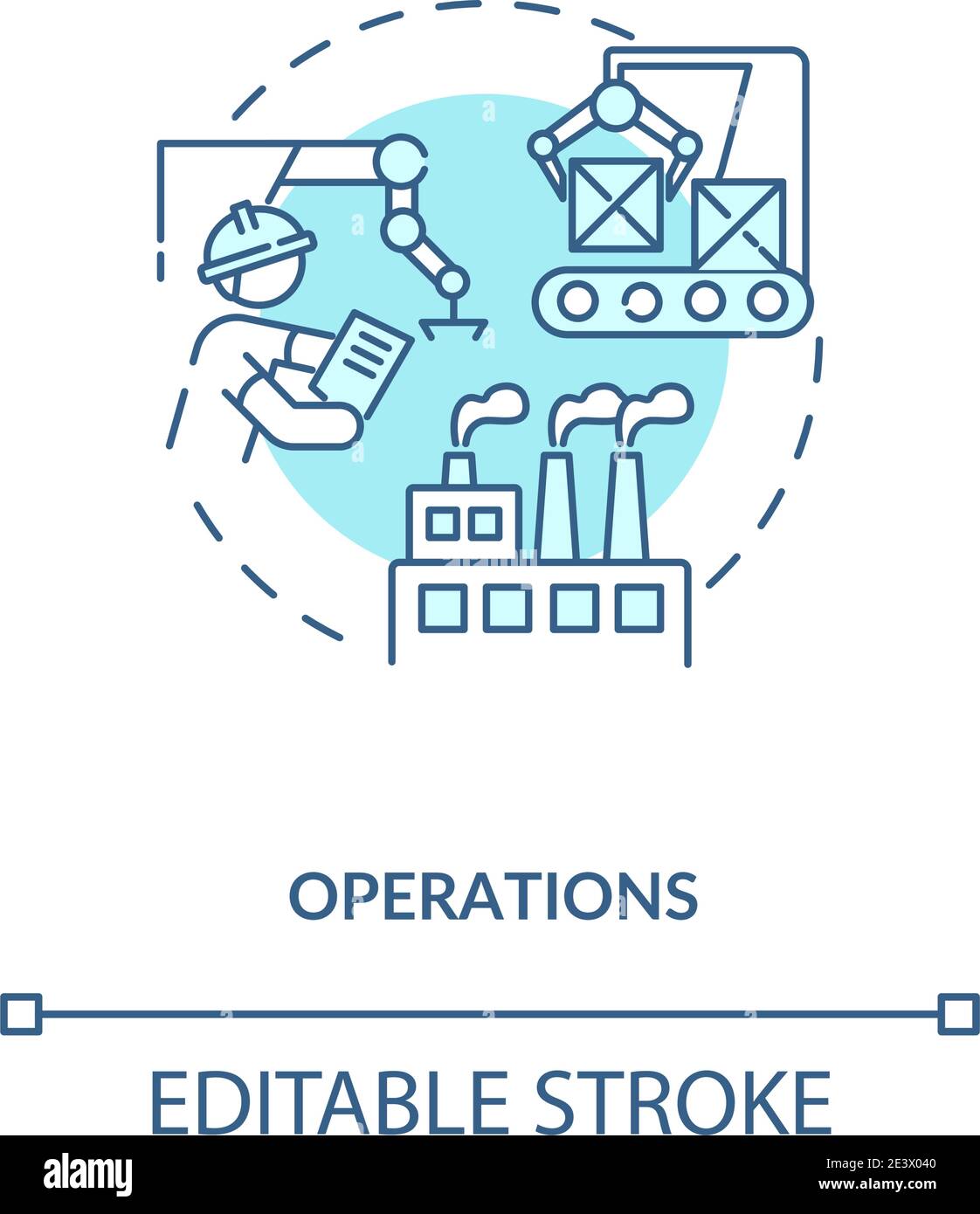 Operations optimization concept icon Stock Vector Image & Art - Alamy