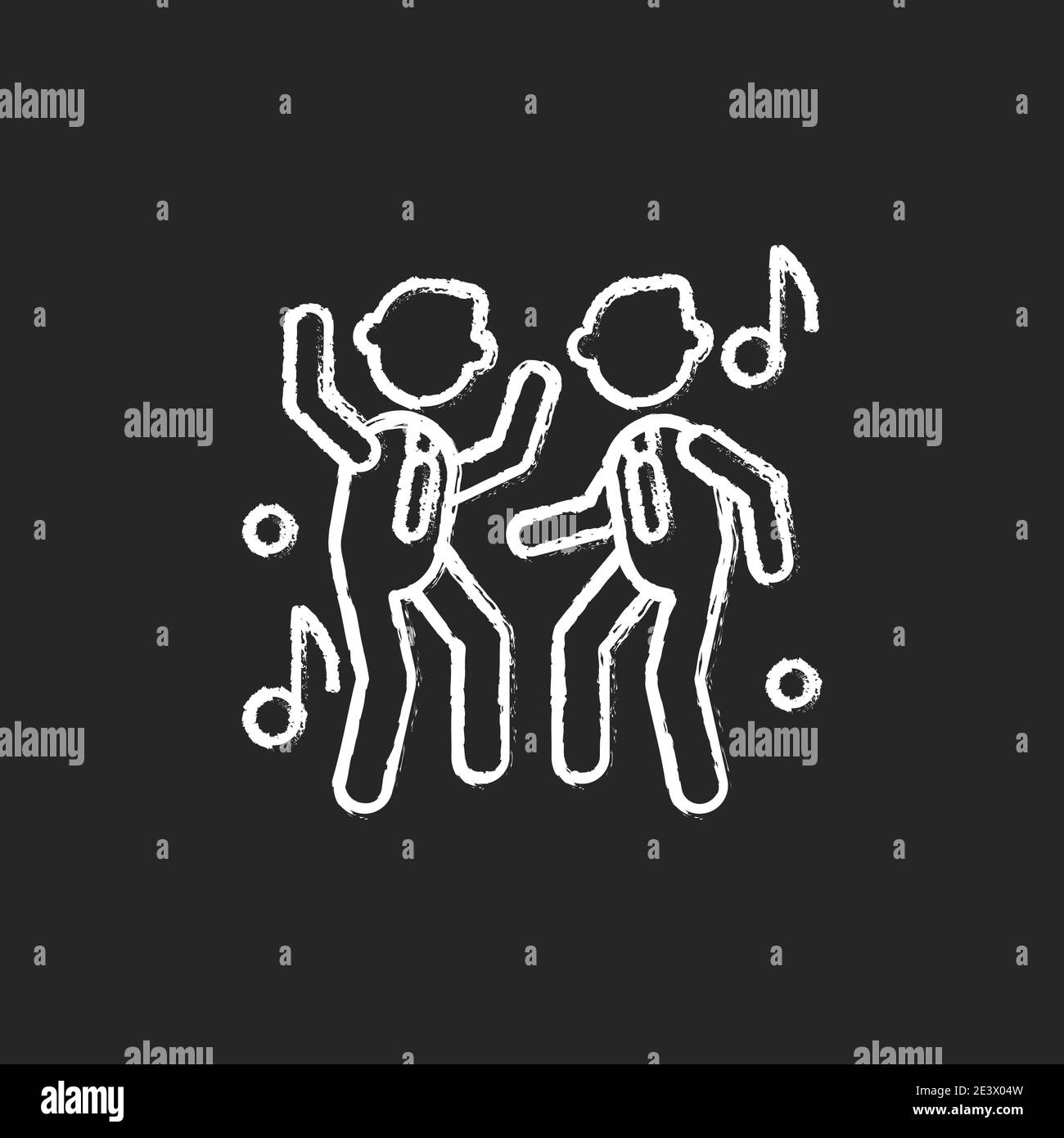 Fun chalk white icon on black background Stock Vector Image & Art - Alamy