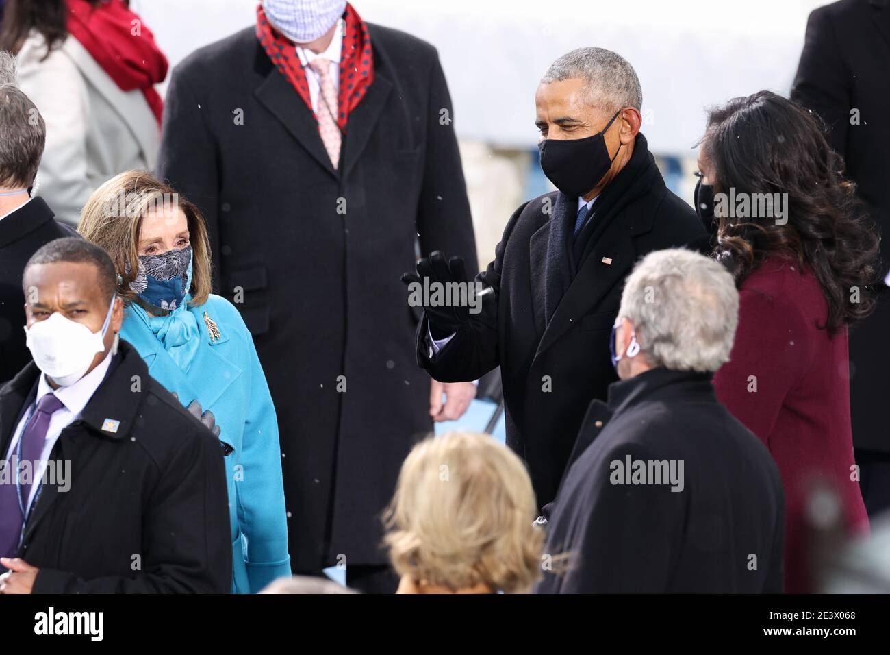 Washington, USA. 20th Jan, 2021.Nancy Pelosi, President Barack Obama ...