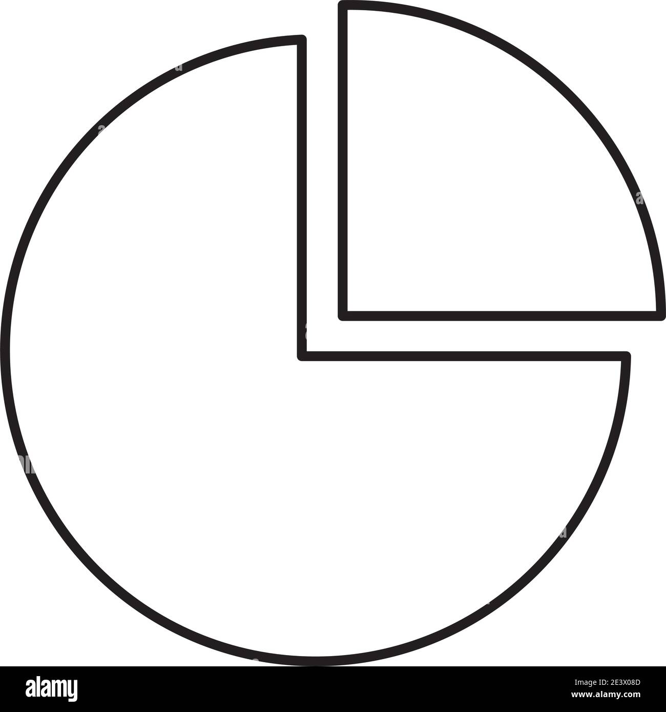 Pie Chart Icon Vector