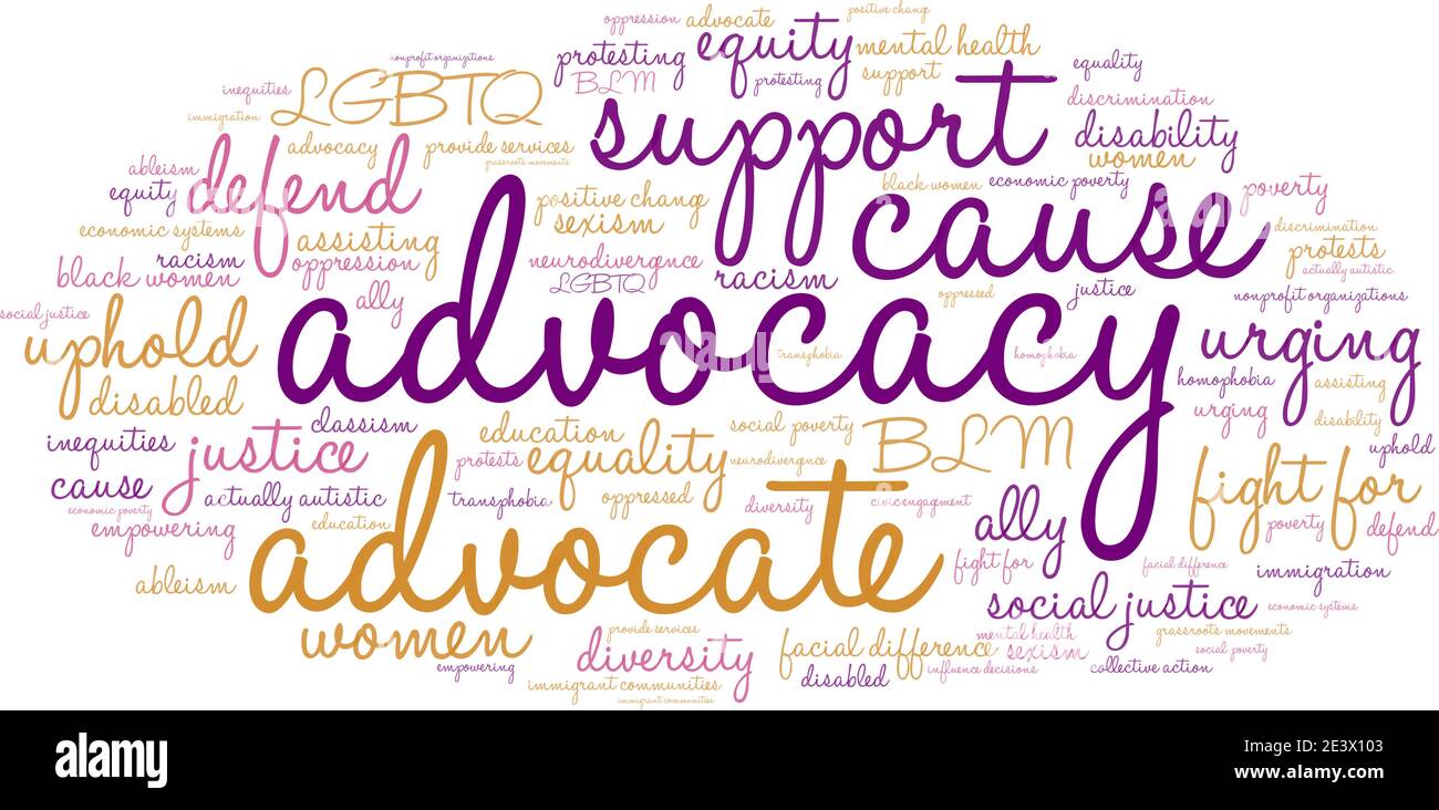 Advocacy word cloud on a white background Stock Vector Image & Art - Alamy