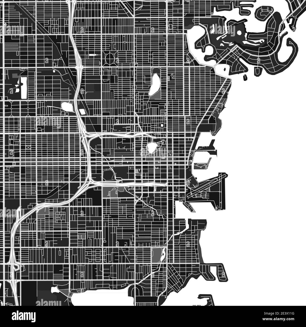 Map Of Norfolk Virginia High Resolution Stock Photography and Images ...
