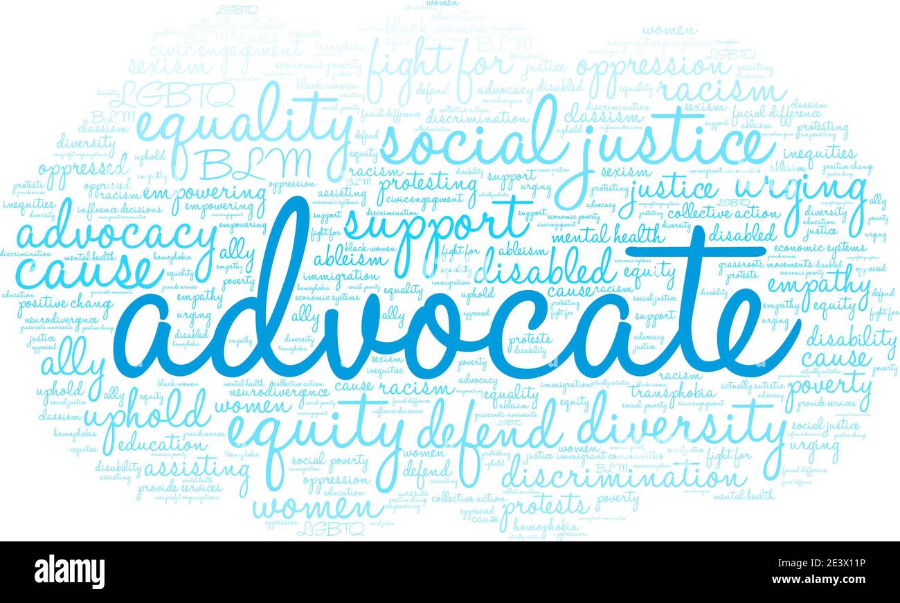 Advocate word cloud on a white background Stock Vector Image & Art - Alamy
