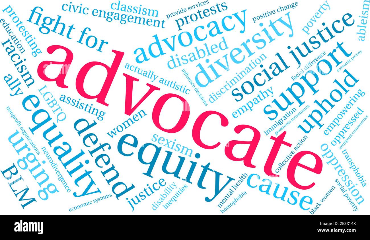 Advocate word cloud on a white background Stock Vector Image & Art - Alamy