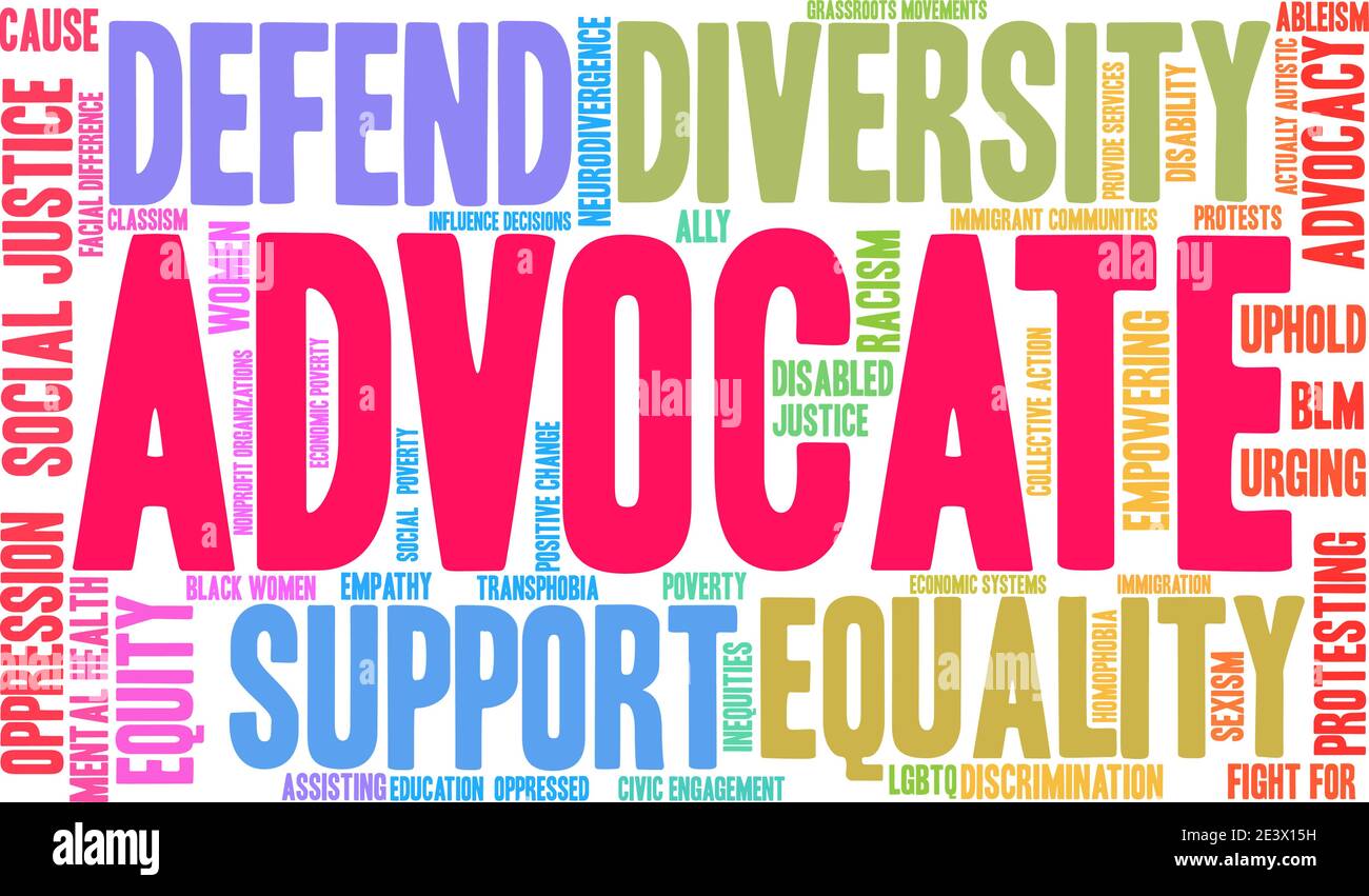 Advocate word cloud on a white background Stock Vector Image & Art - Alamy