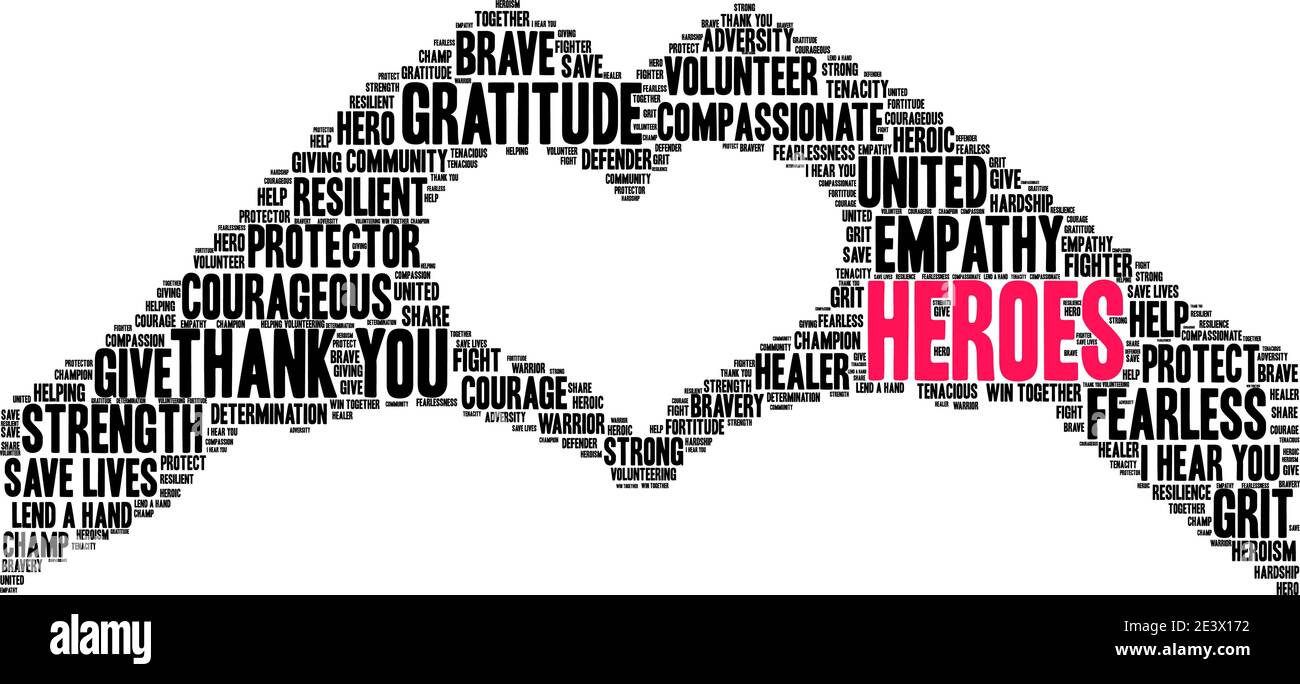 Heroes word cloud on a white background Stock Vector Image & Art - Alamy