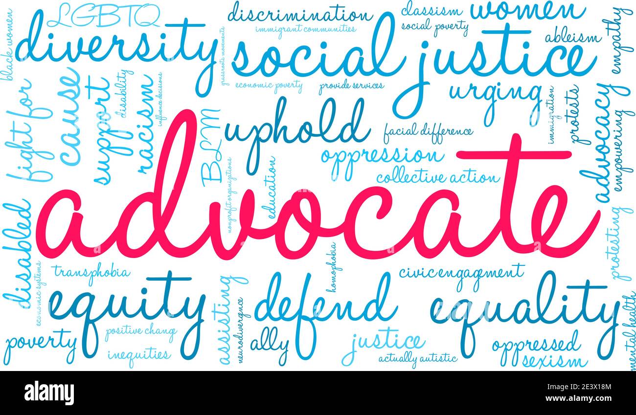 Advocate word cloud on a white background Stock Vector Image & Art - Alamy