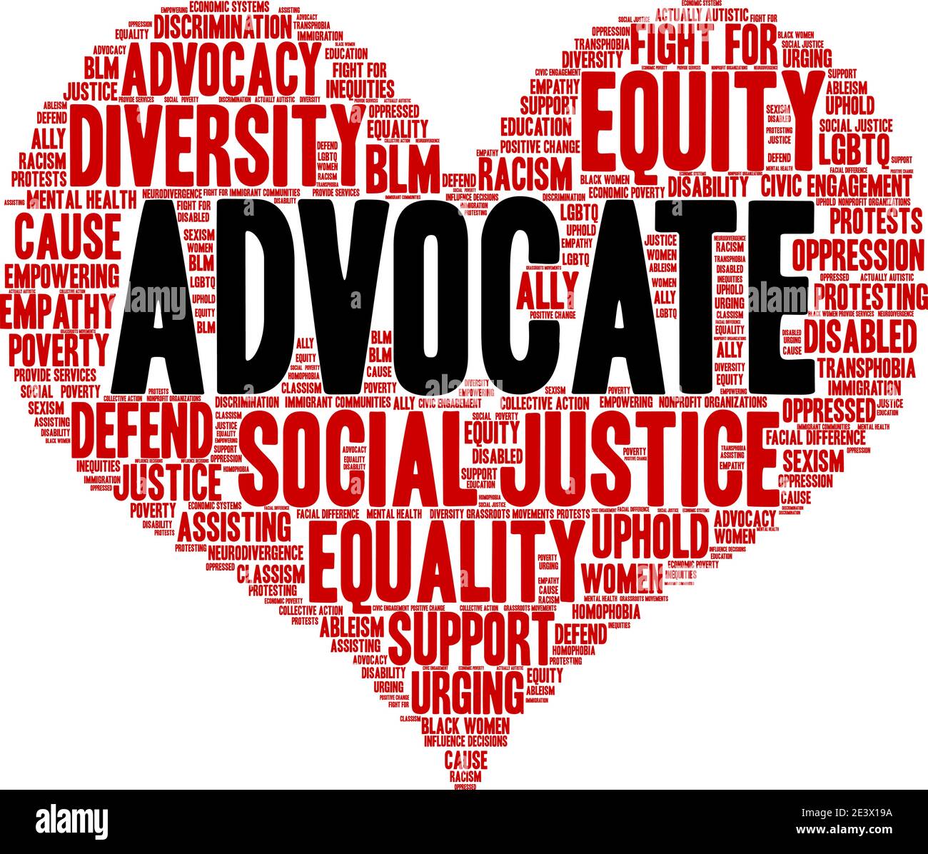 Advocate word cloud on a white background Stock Vector Image & Art - Alamy
