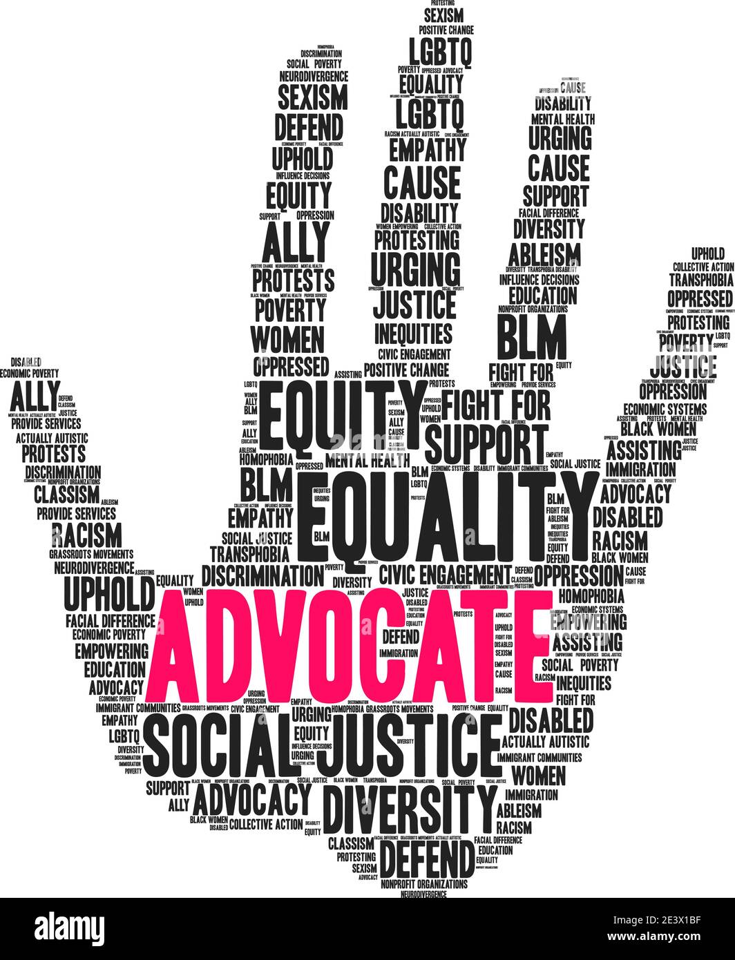 Advocate word cloud on a white background Stock Vector Image & Art - Alamy