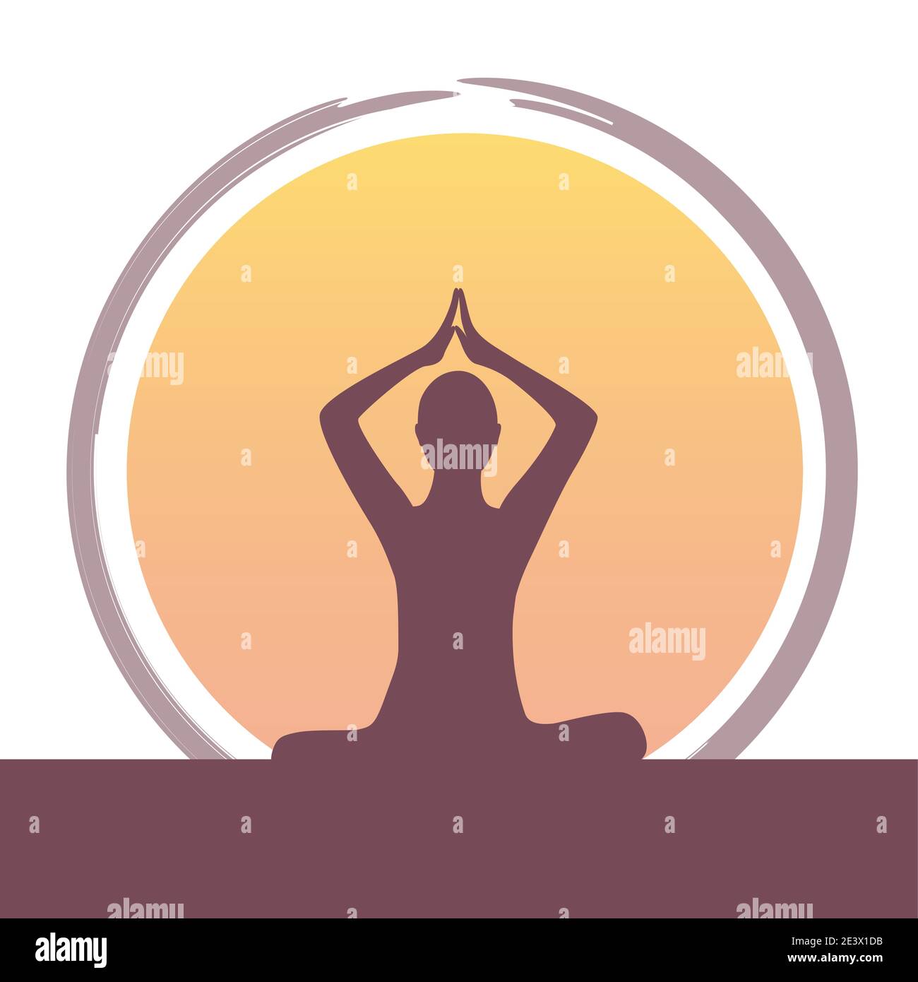 Sunset workout Stock Vector Images - Alamy