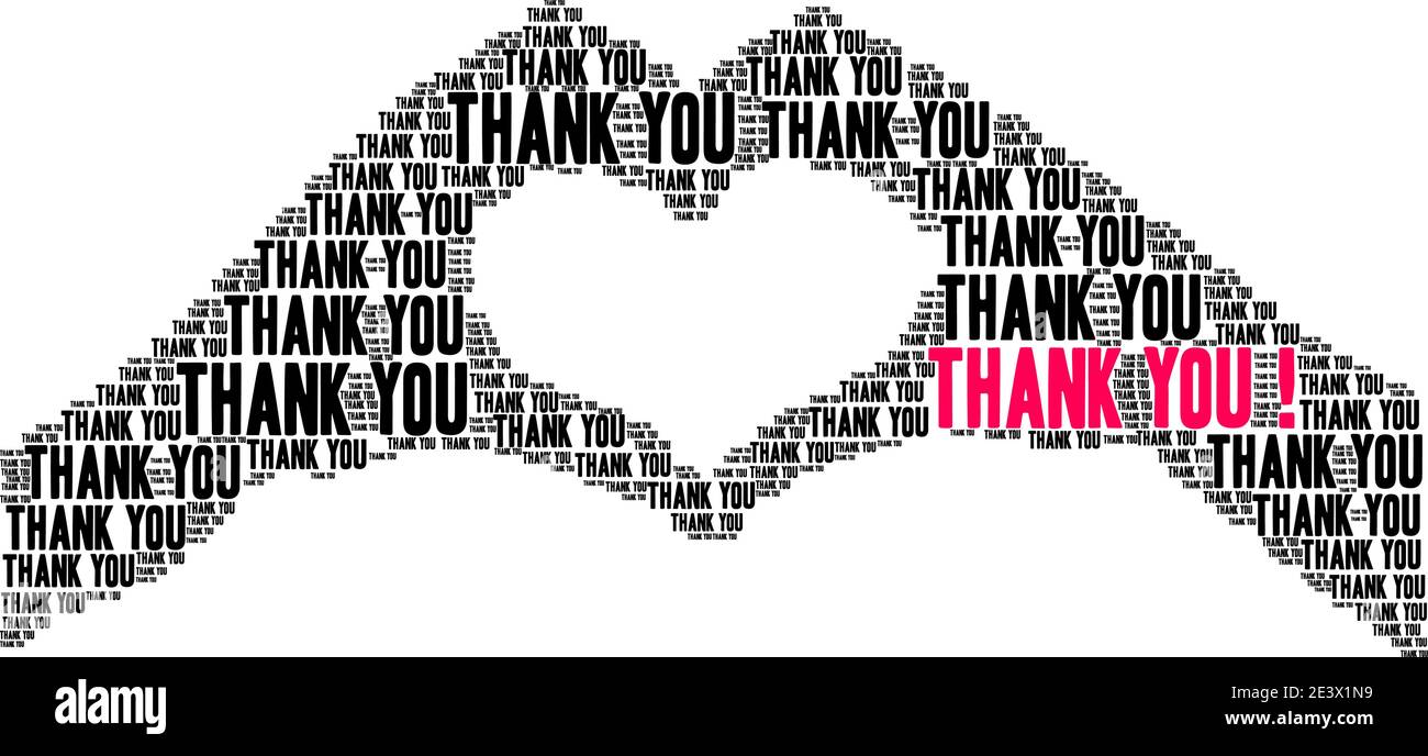 Thank You word cloud on a white background Stock Vector Image & Art - Alamy
