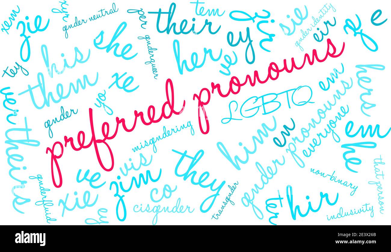 Person preferred pronouns hi-res stock photography and images - Alamy