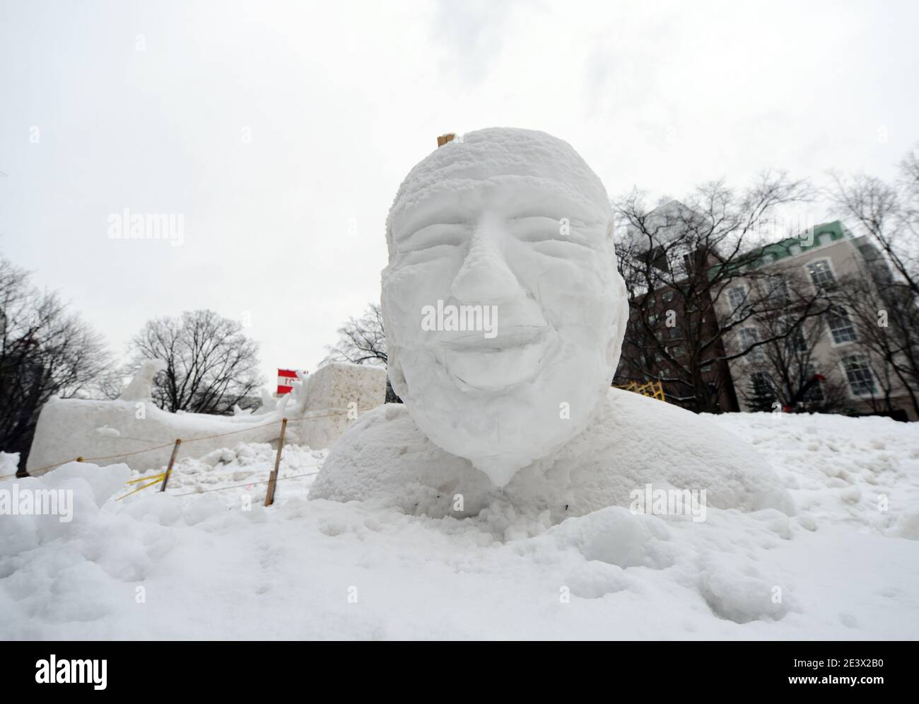 Snow sculptures in the Sapporo snow festival, Japan Stock Photo - Alamy