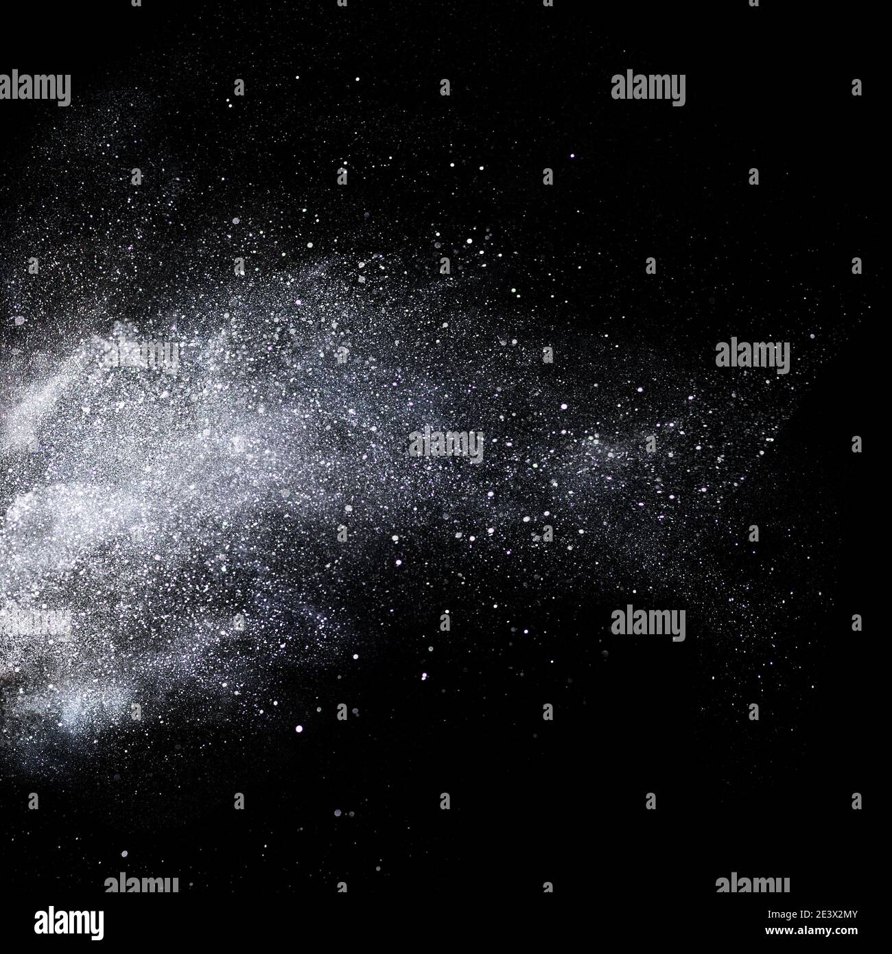silver glitter star dust flying Stock Photo - Alamy
