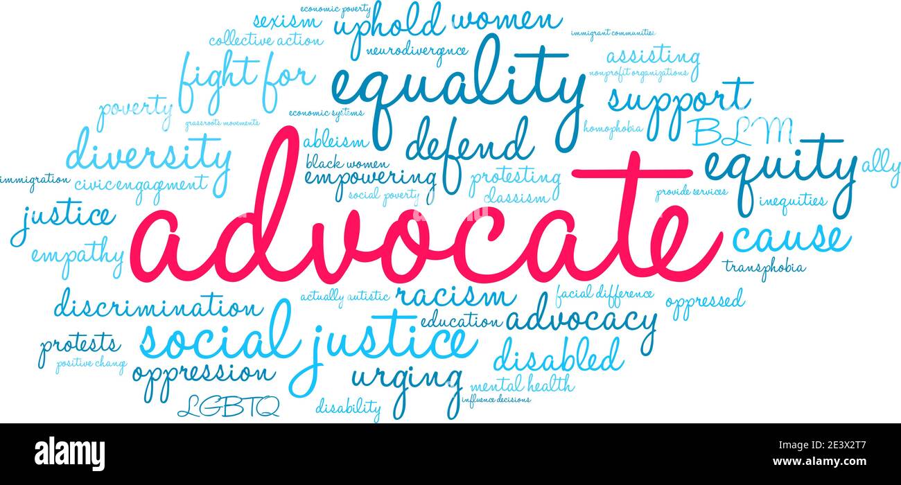 Advocate word cloud on a white background Stock Vector Image & Art - Alamy