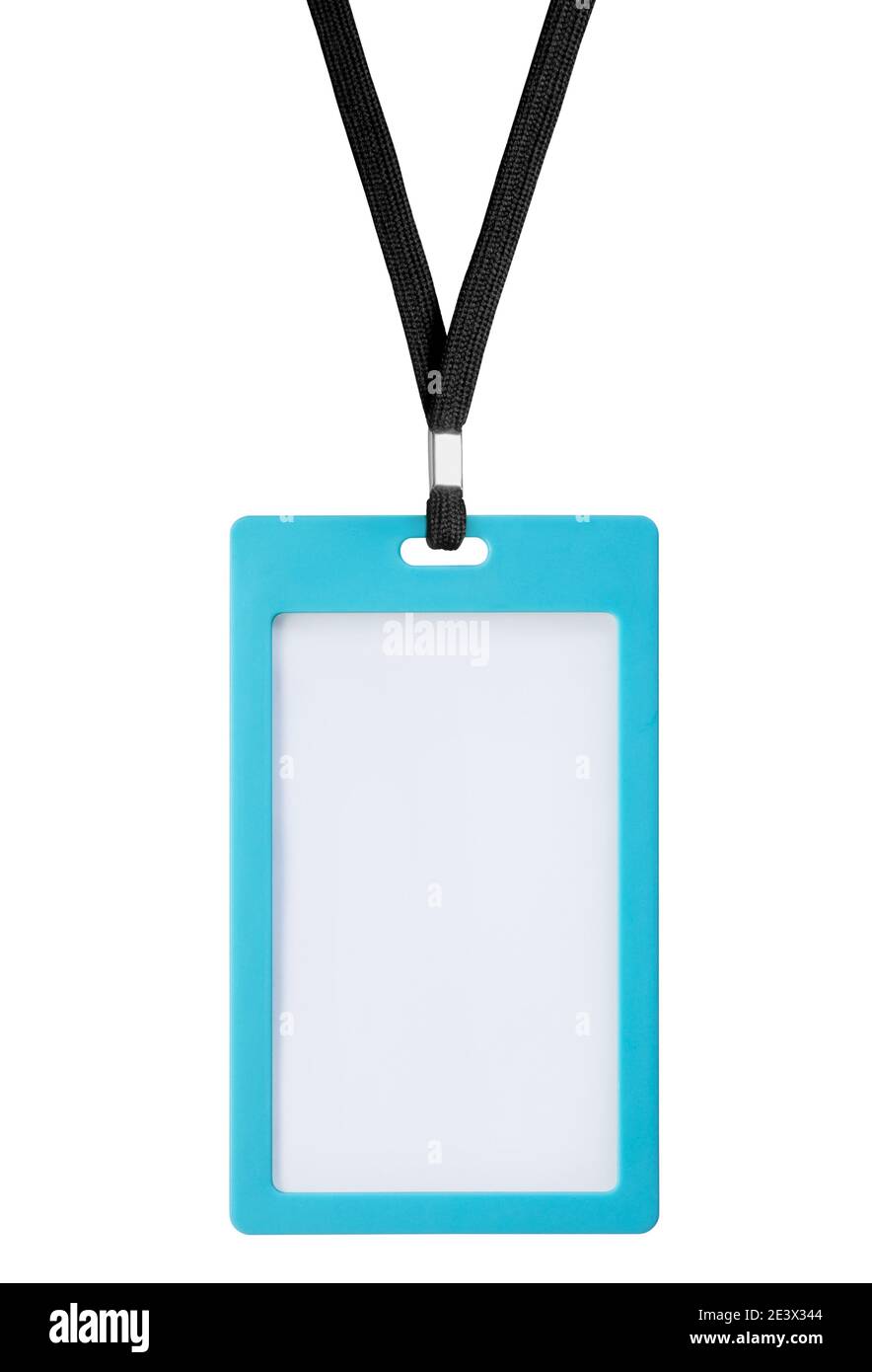 Blank bagde mockup isolated on white. Plain empty name tag mock up ...