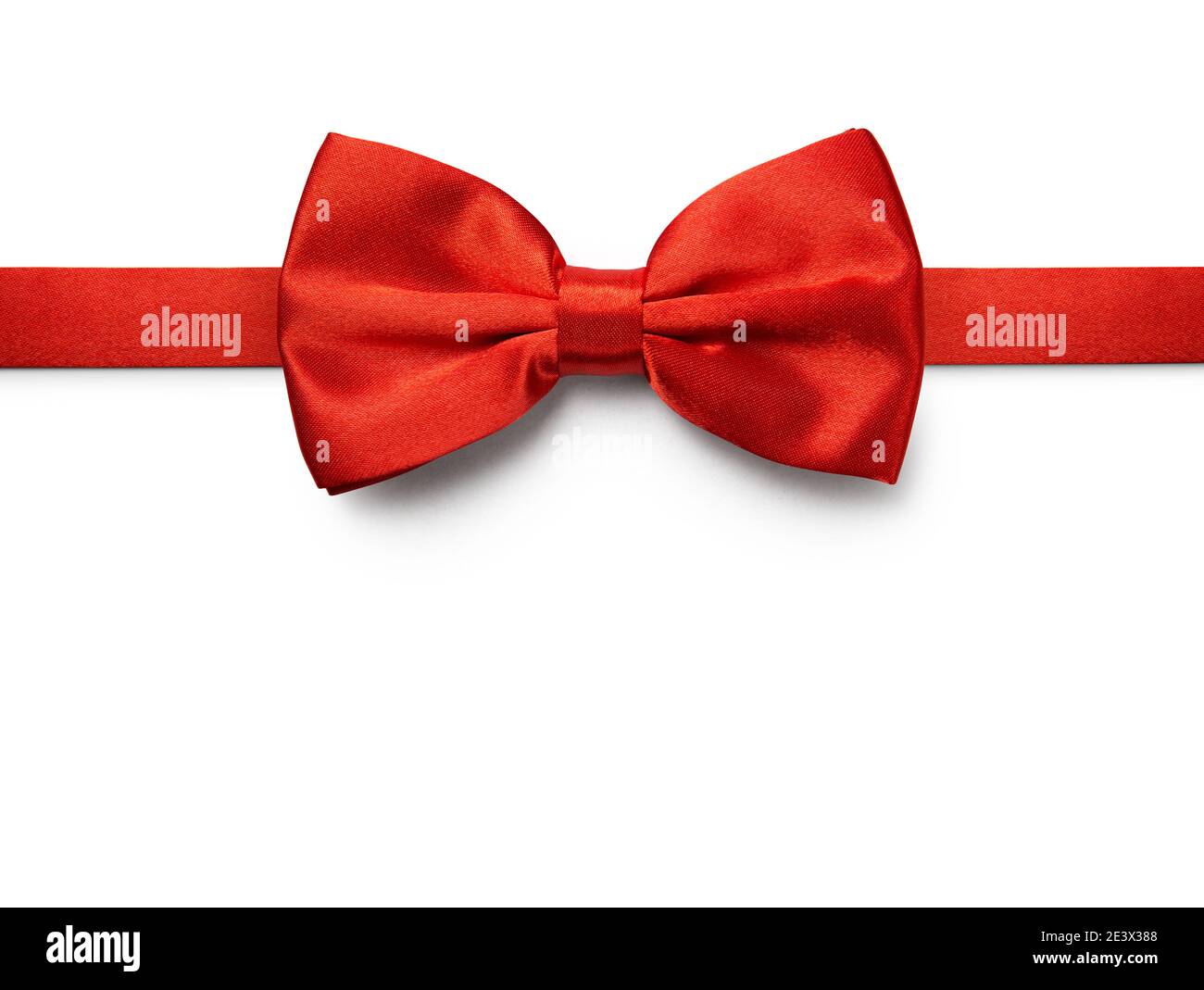 Red color bow tie isolated on white background with clipping path Stock ...